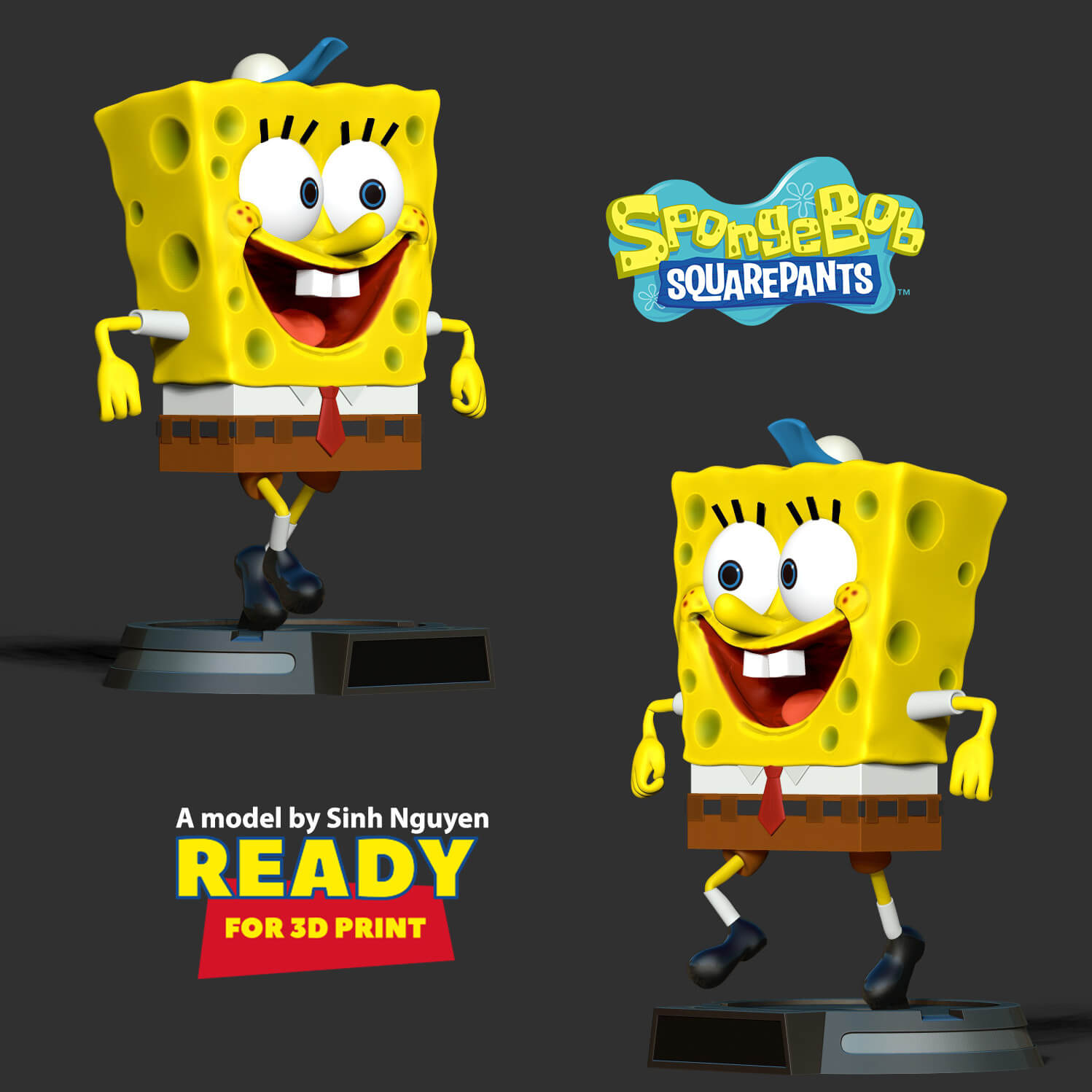 SpongeBob Movie - Fan Art 3D Model by Sinh Nguyen