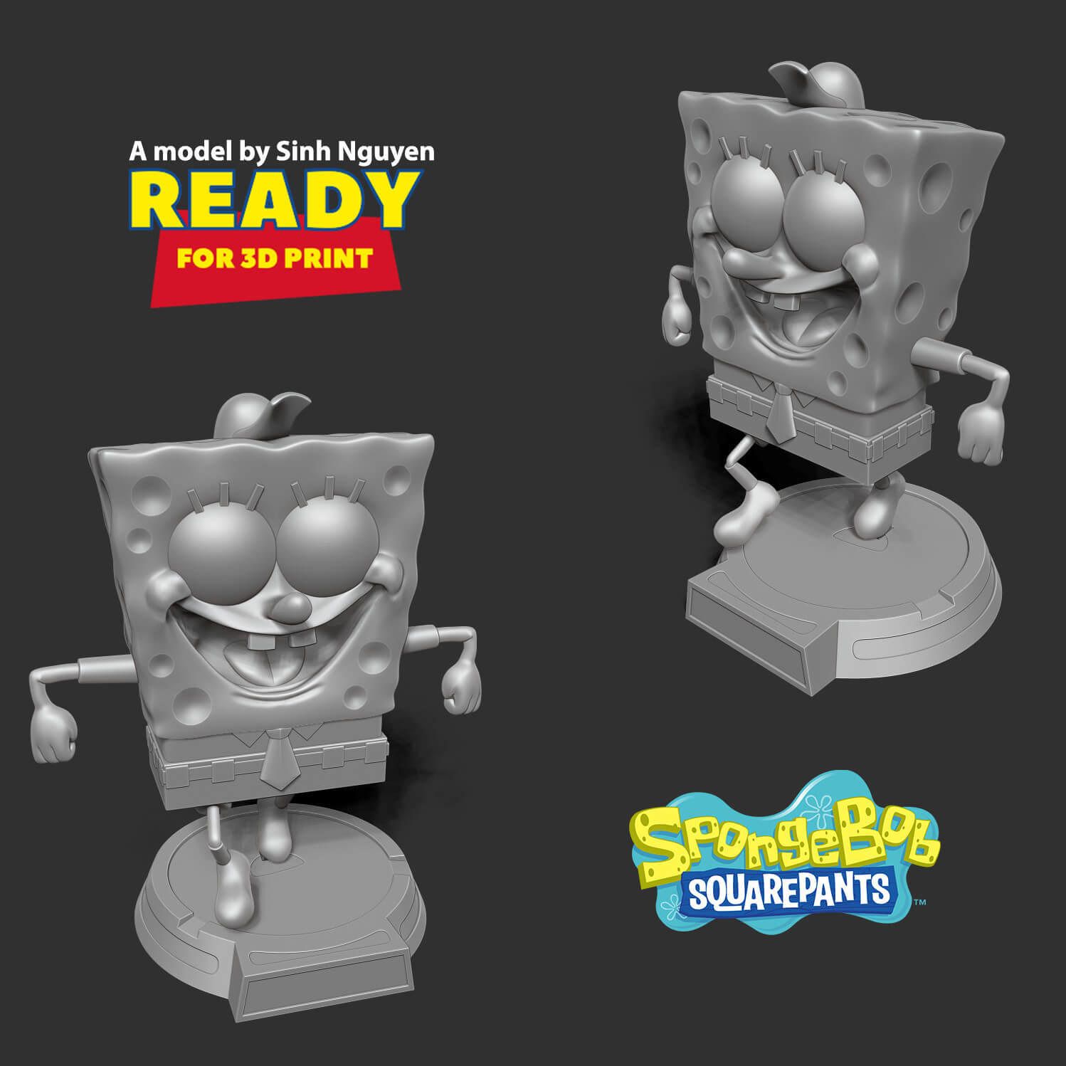 SpongeBob Movie - Fan Art 3D Model by Sinh Nguyen