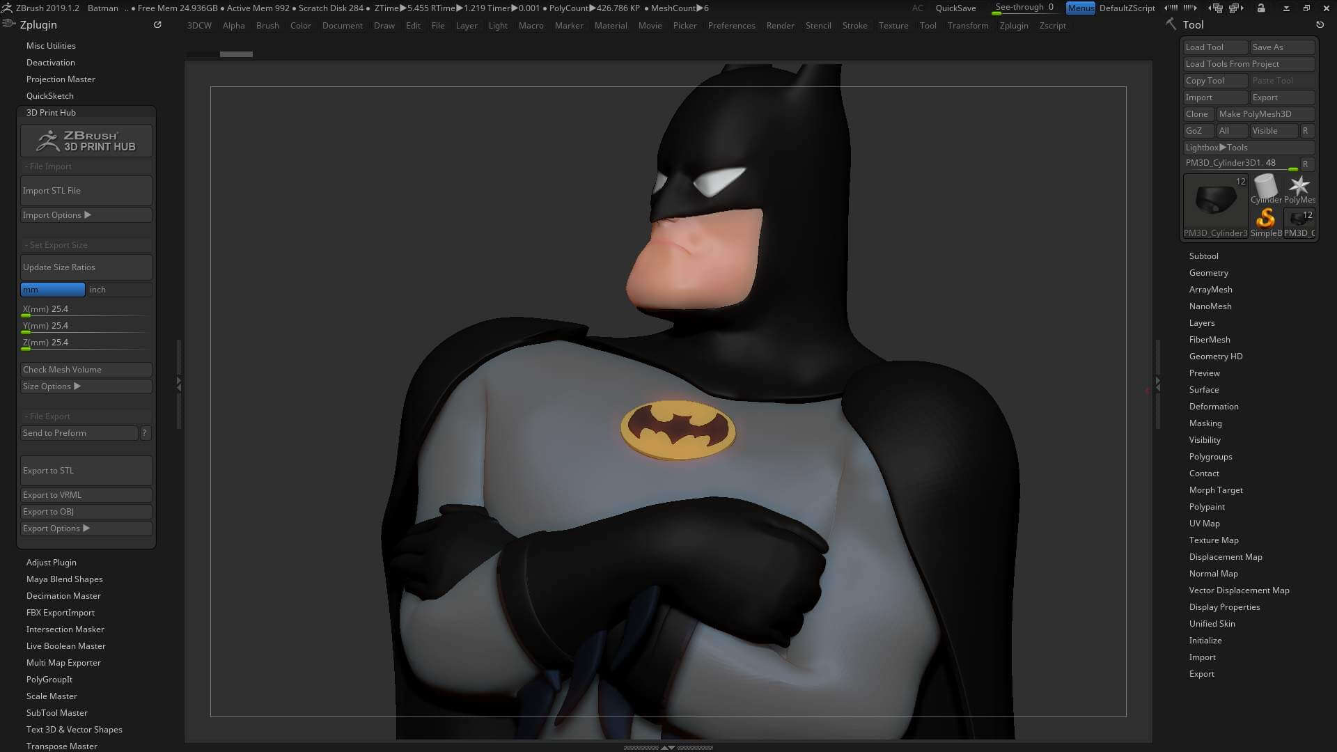 Stylized Batman - 3D Model by Sinh Nguyen