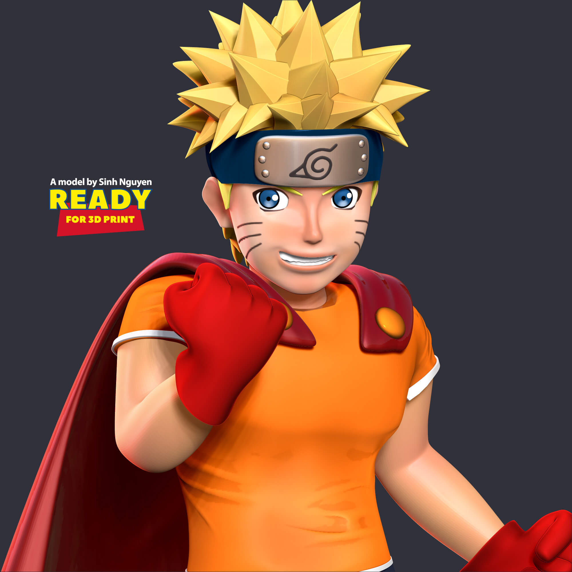 Super Naruto - 3D Print Model by Sinh Nguyen