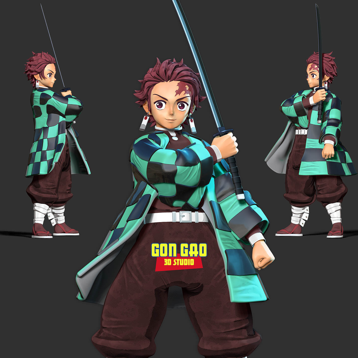 Tanjiro Kamado - 3D Print Model by Sinh Nguyen