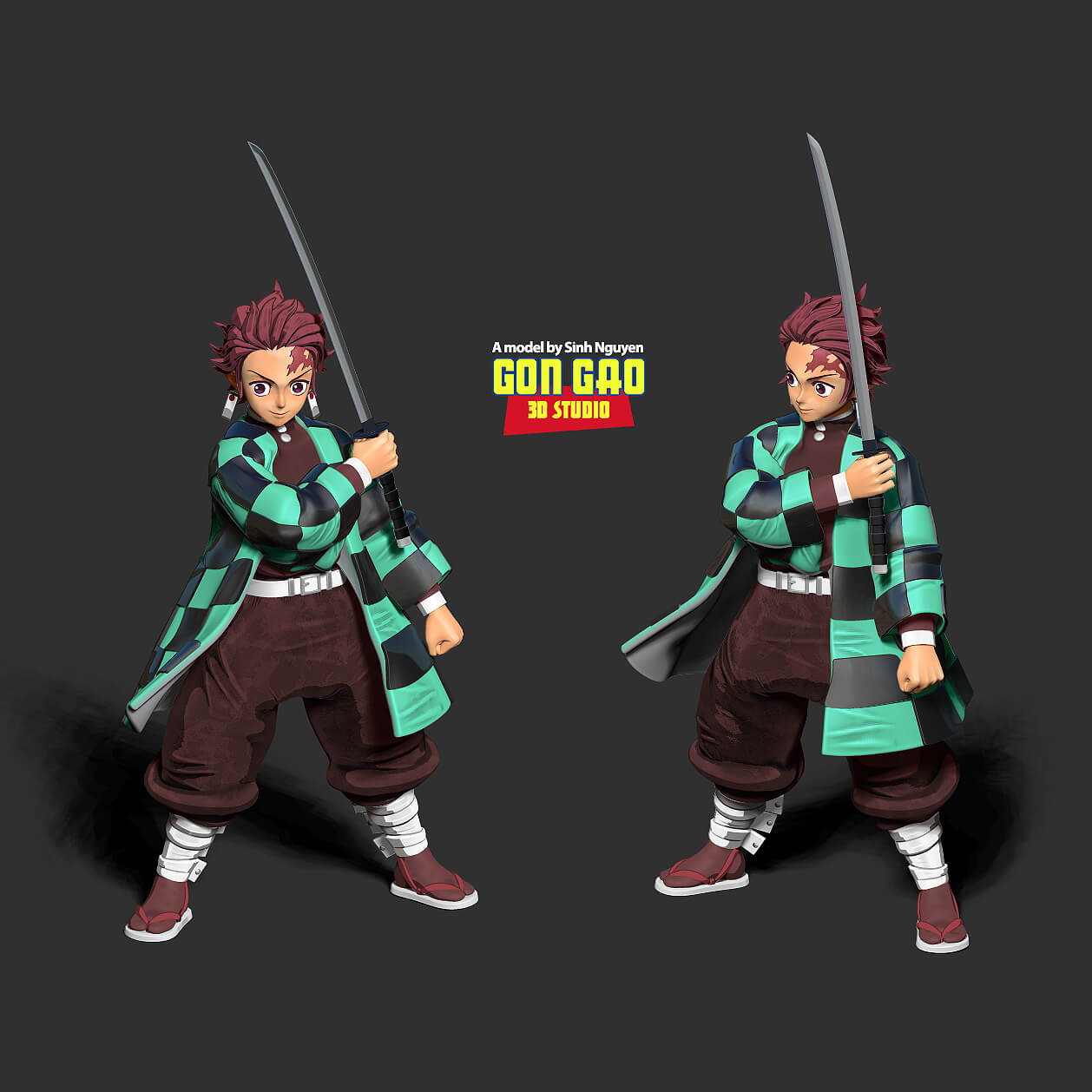 Tanjiro Kamado - 3D Model by Sinh Nguyen