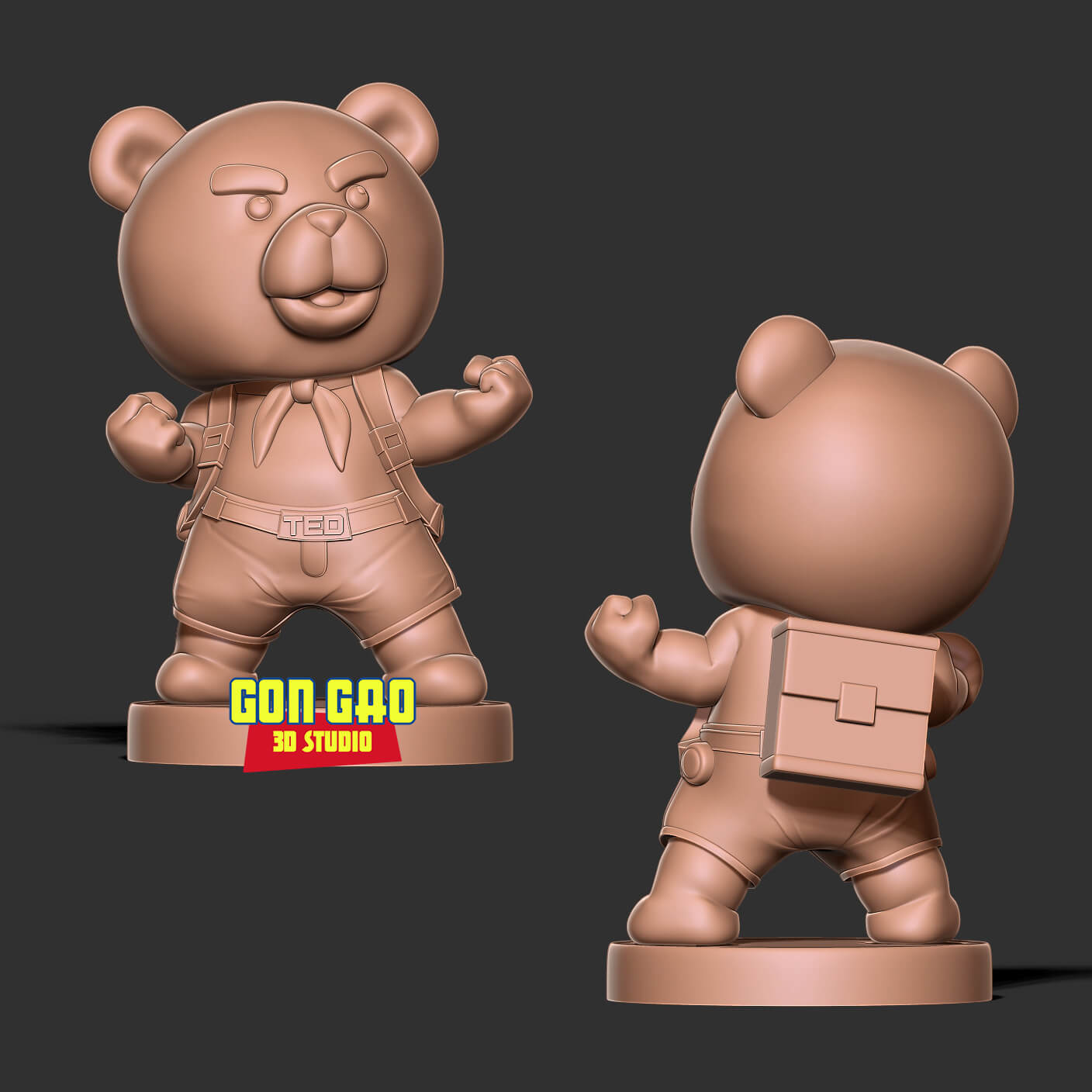 Ted The Bear - 3D Model by Sinh Nguyen