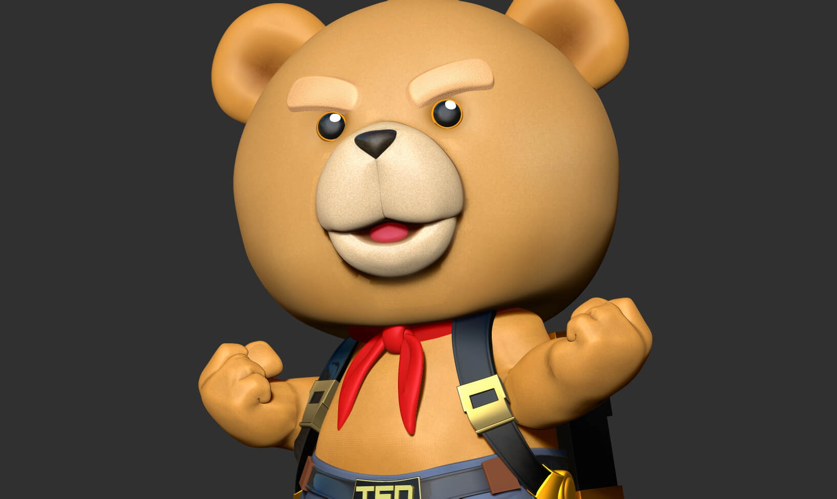 Ted The Bear - 3D Model by Sinh Nguyen