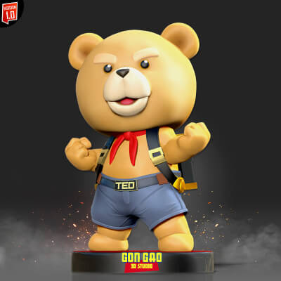 Ted The Bear - 3D Model by Sinh Nguyen