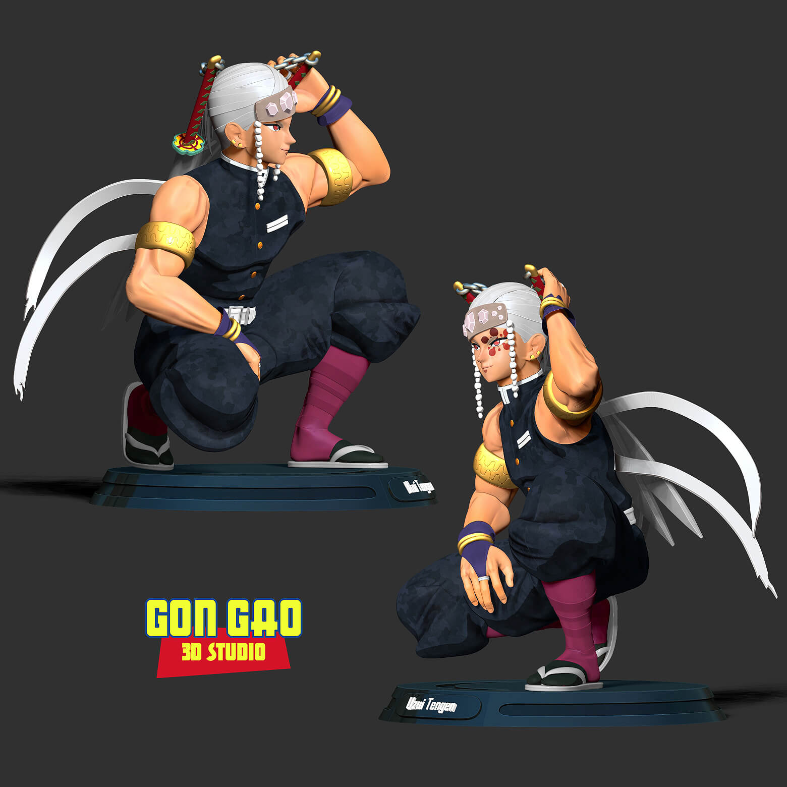 Tengen Uzui - Demon Slayer 3D Model by Sinh Nguyen