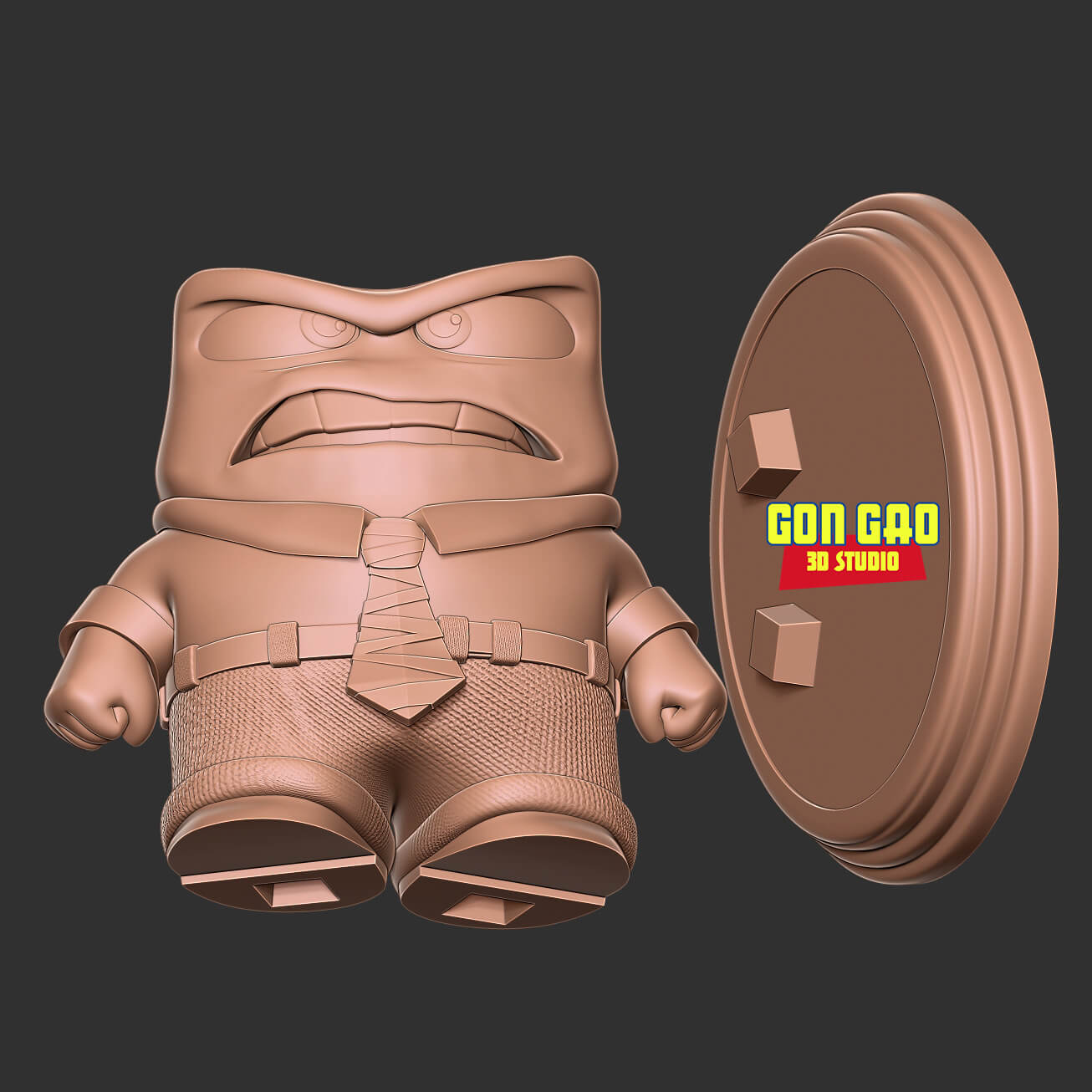 The Rage of Anger - Inside Out 2 Fanart 3D Model by Sinh Nguyen