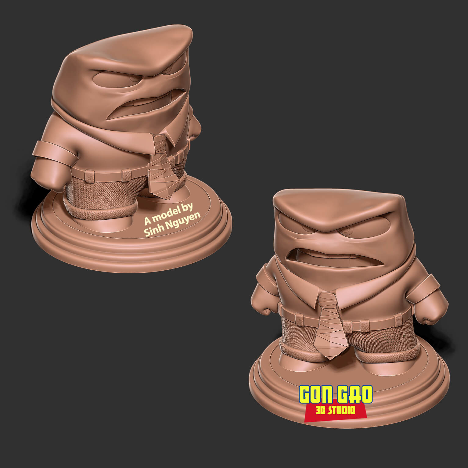 The Rage of Anger - Inside Out 2 Fanart 3D Model by Sinh Nguyen