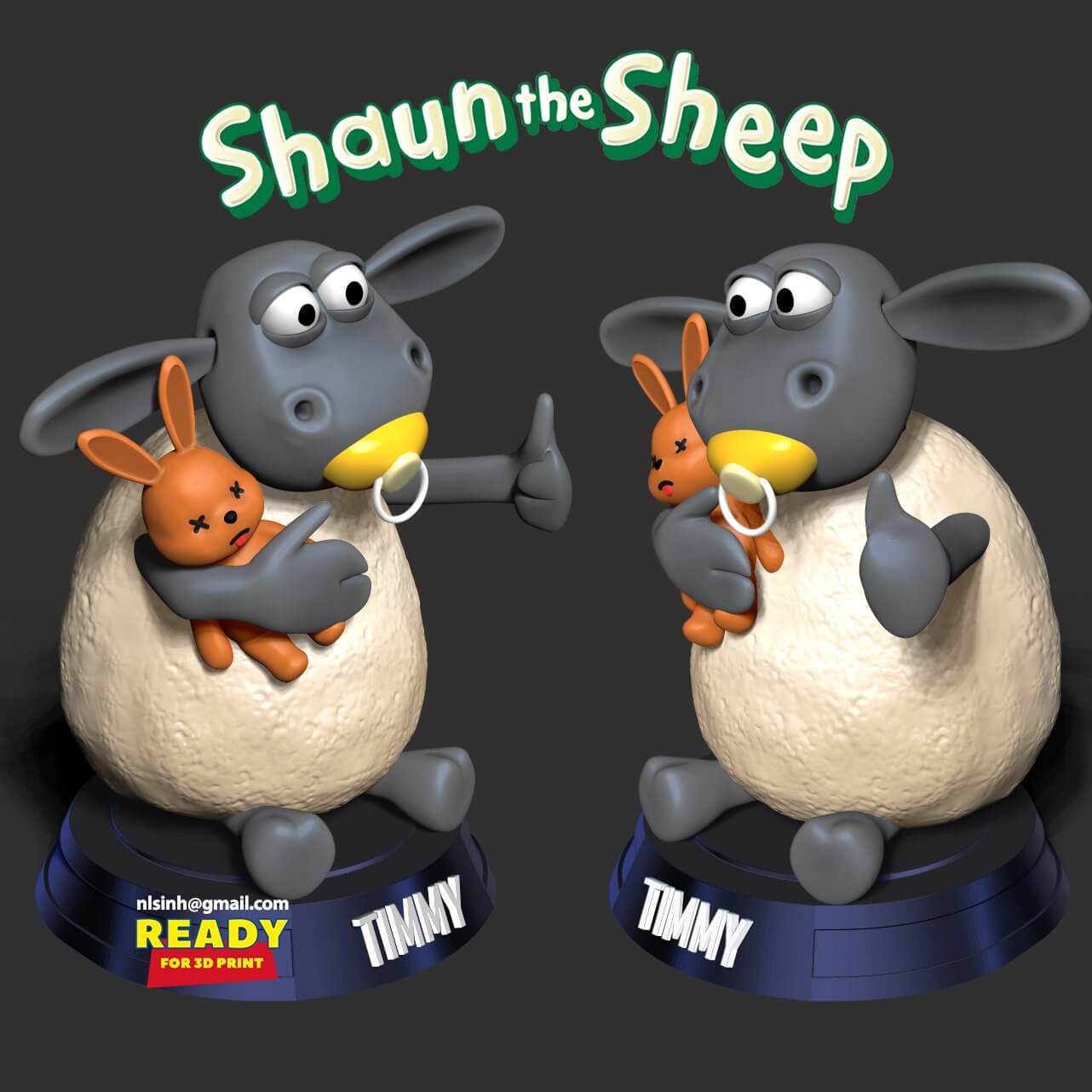 Timmy - Shaun The Sheep 3D Model by Sinh Nguyen