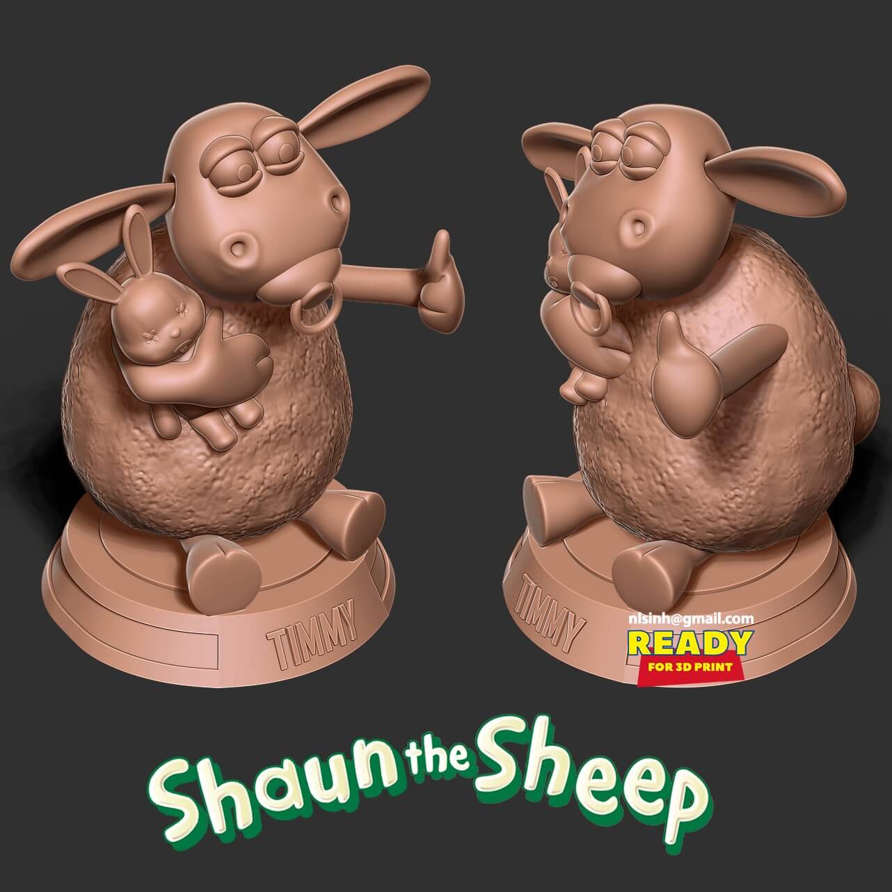 Timmy - Shaun The Sheep 3D Model by Sinh Nguyen