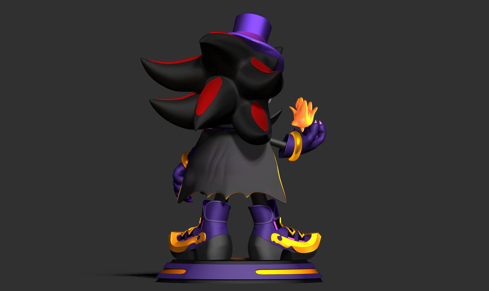 Vampire Shadow The Hedgehog - 3D Model by Sinh Nguyen