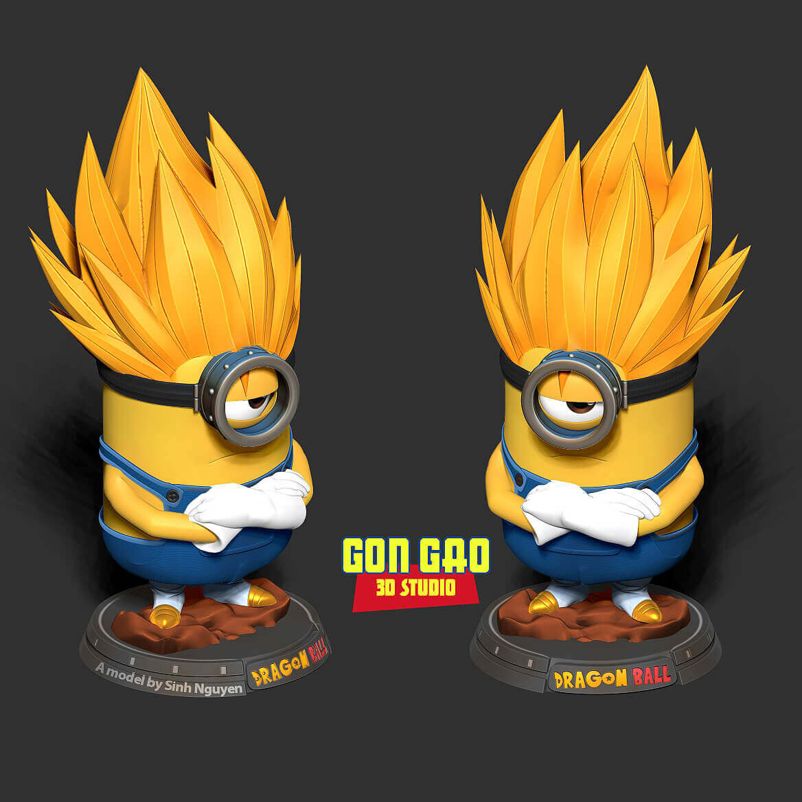 Vegeta Minion - 3D Model by Sinh Nguyen