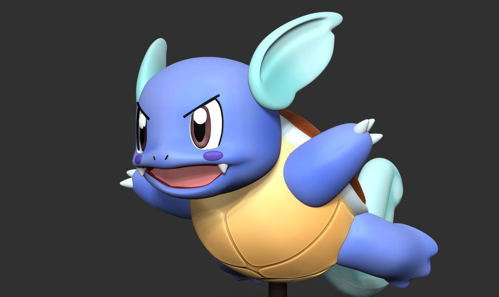 Wartortle - Pokemon Fanart 3D Model by Sinh Nguyen