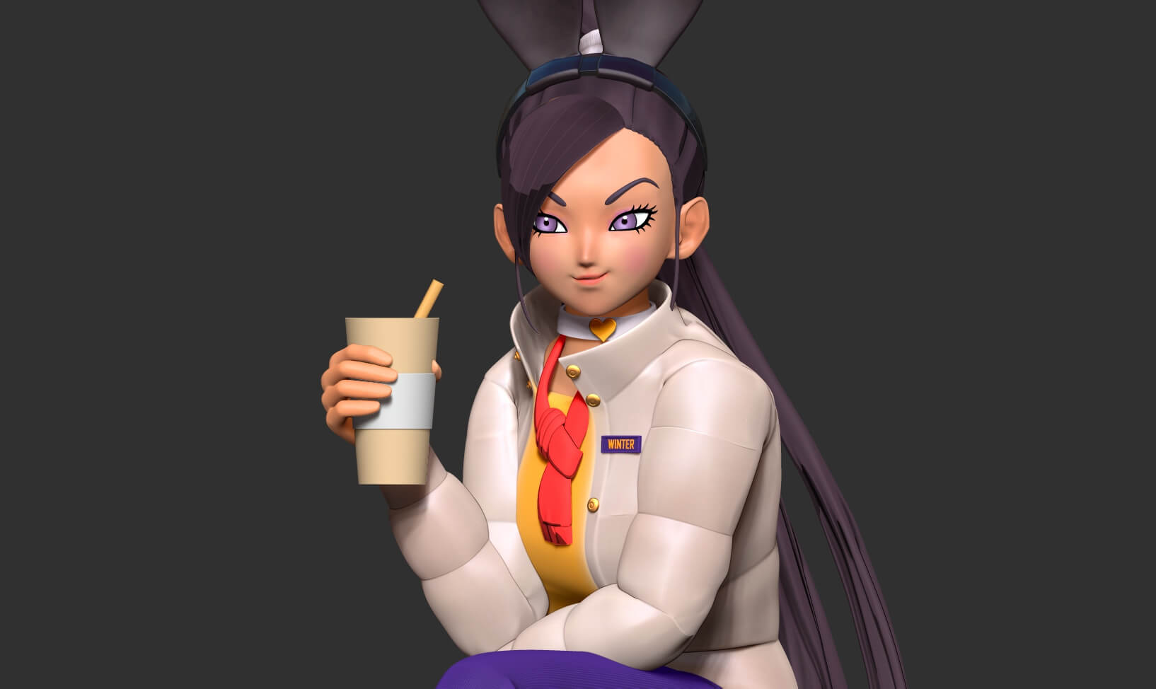 Winter Girl - Dragon Quest 3D Model by Sinh Nguyen