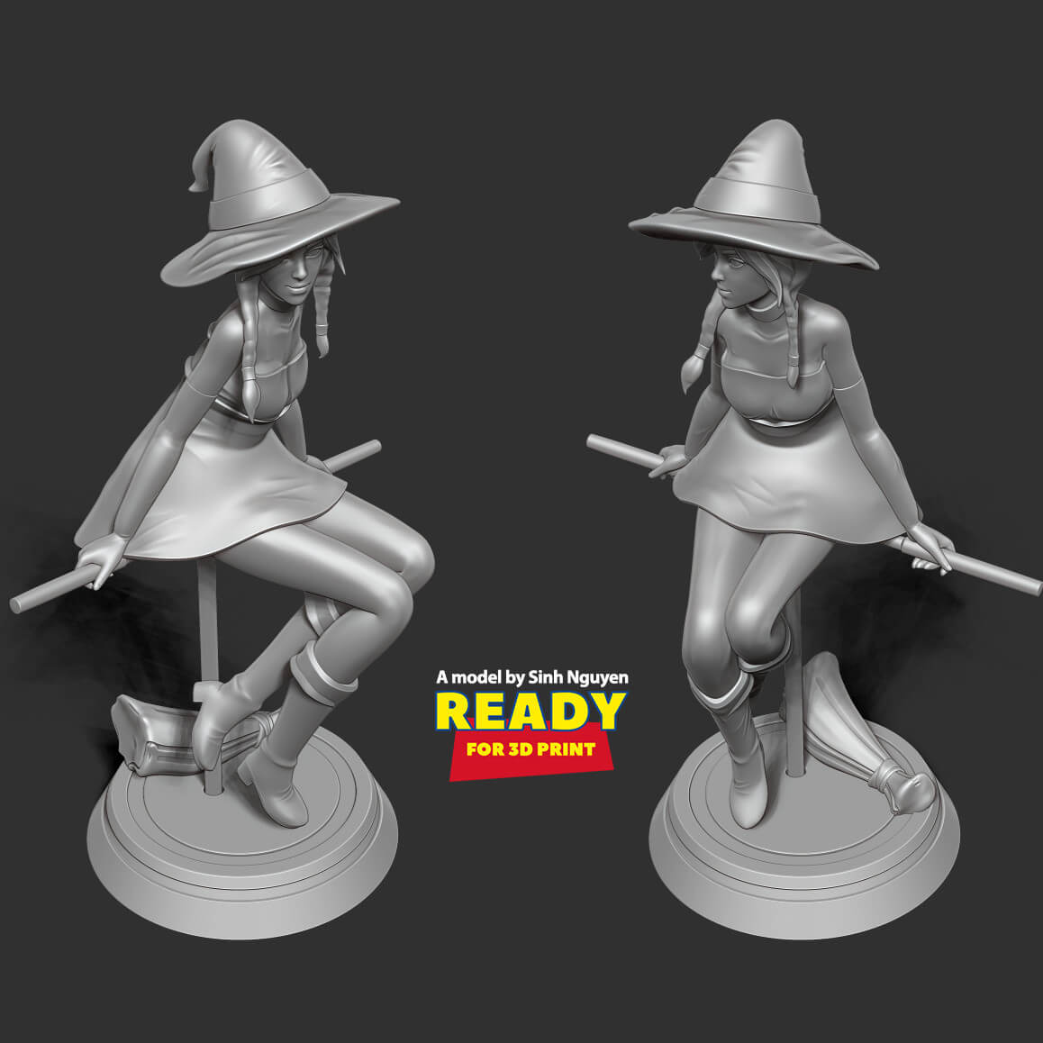 Witch - 3D Model by Sinh Nguyen
