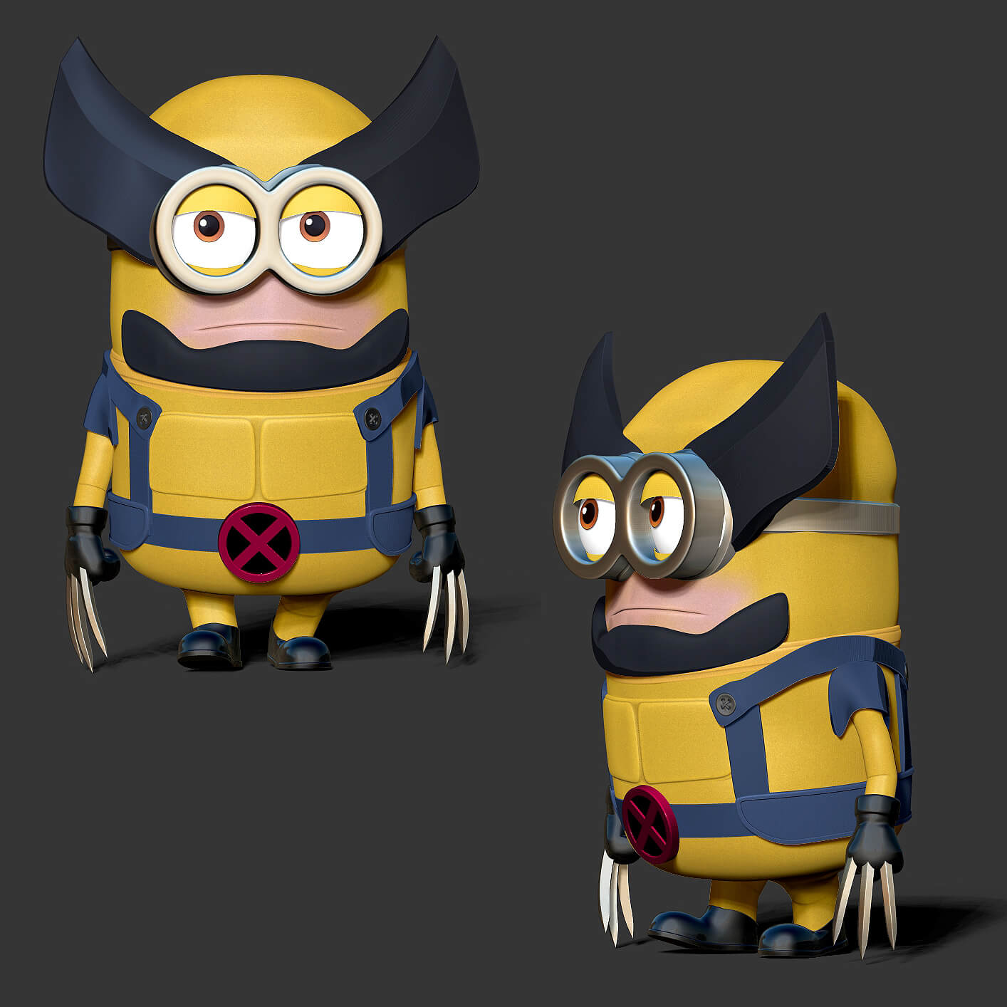 Wolverine Minion - 3D Model by Sinh Nguyen