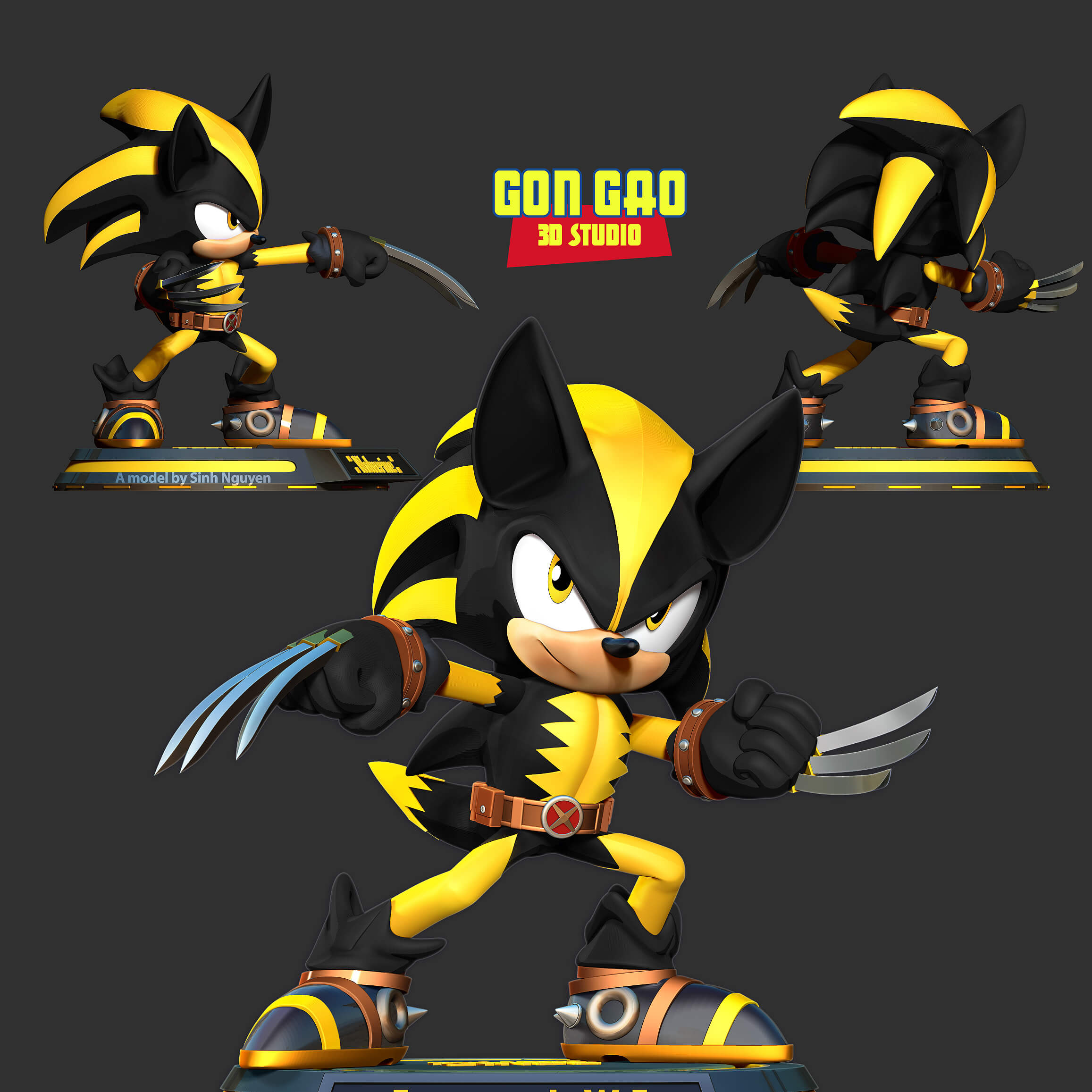 Wolverine Sonic - 3D Model by Sinh Nguyen