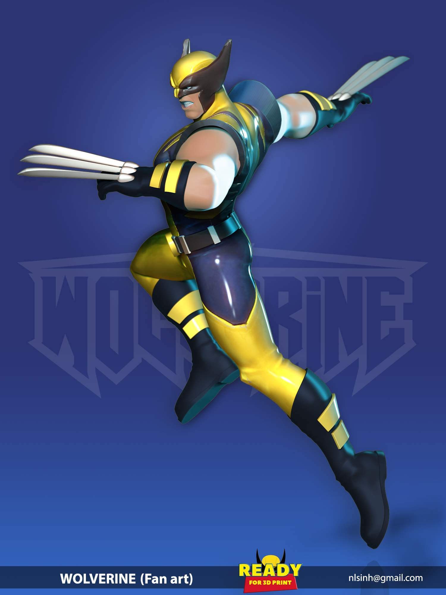 Wolverine - 3D Model by Sinh Nguyen
