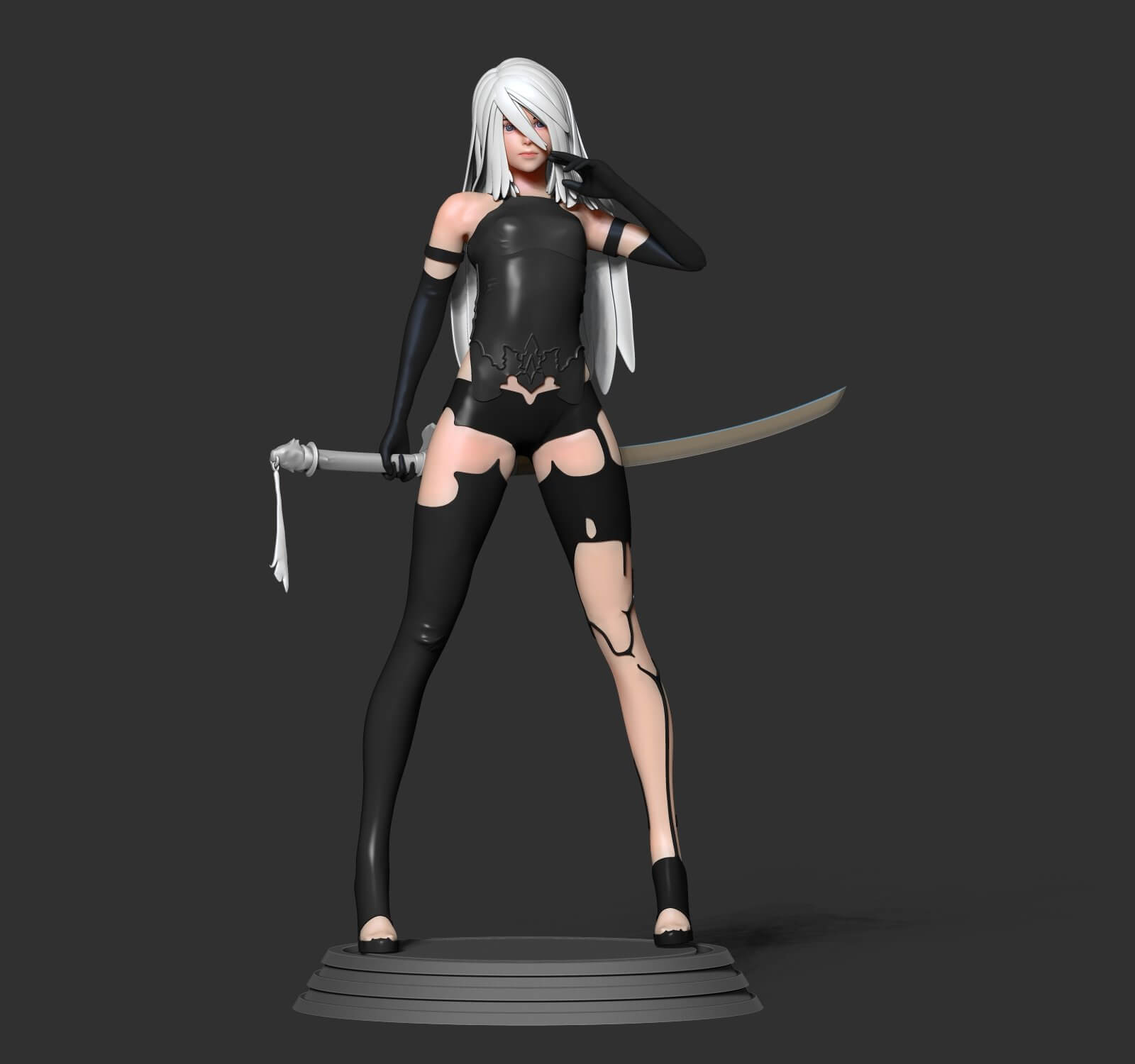 Yorha A2 from NieR: Automata - 3D Model by Sinh Nguyen