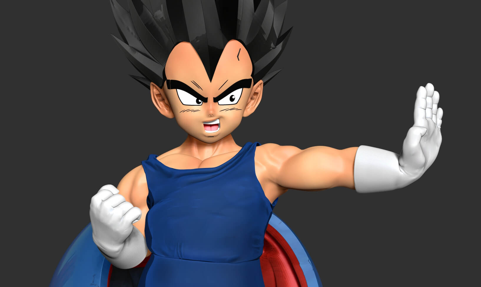 Young Vegeta - 3D Model by Sinh Nguyen