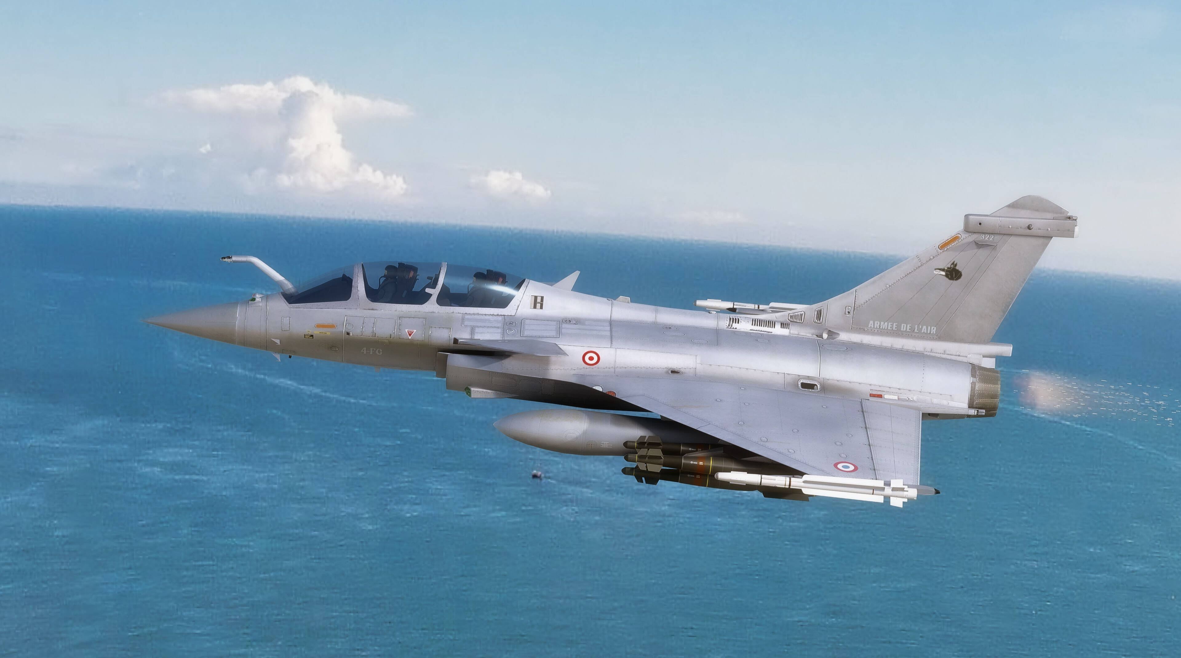 Dassault Rafale B - Rigged - High Resolution Cockpit 3D Model by Sirios-3D