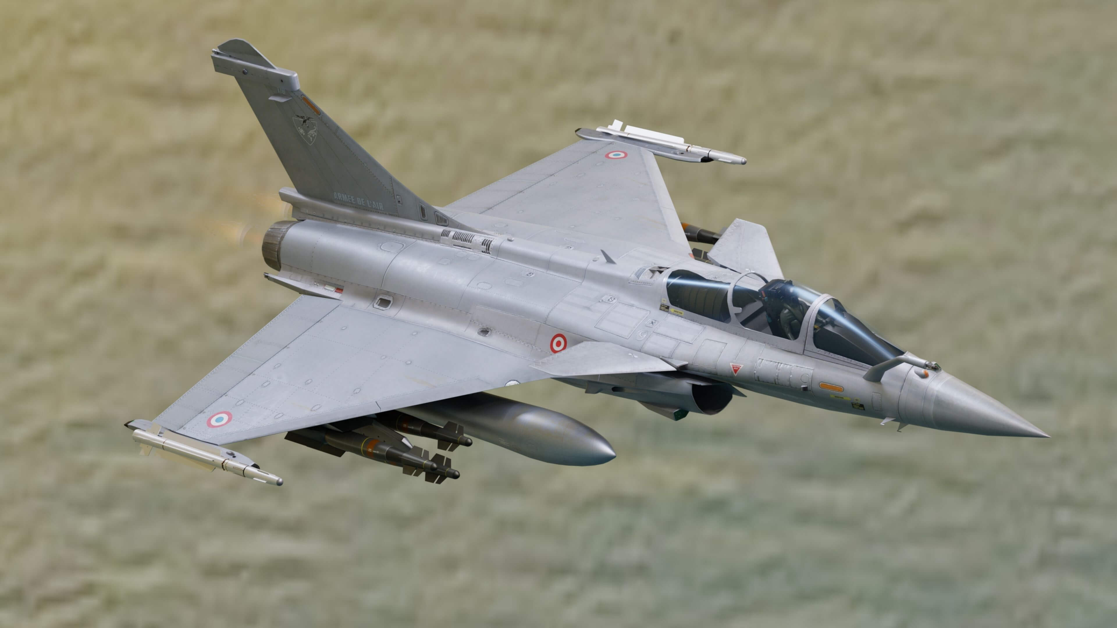 Dassault Rafale C - Rigged - High Resolution Cockpit 3D Model by Sirios-3D