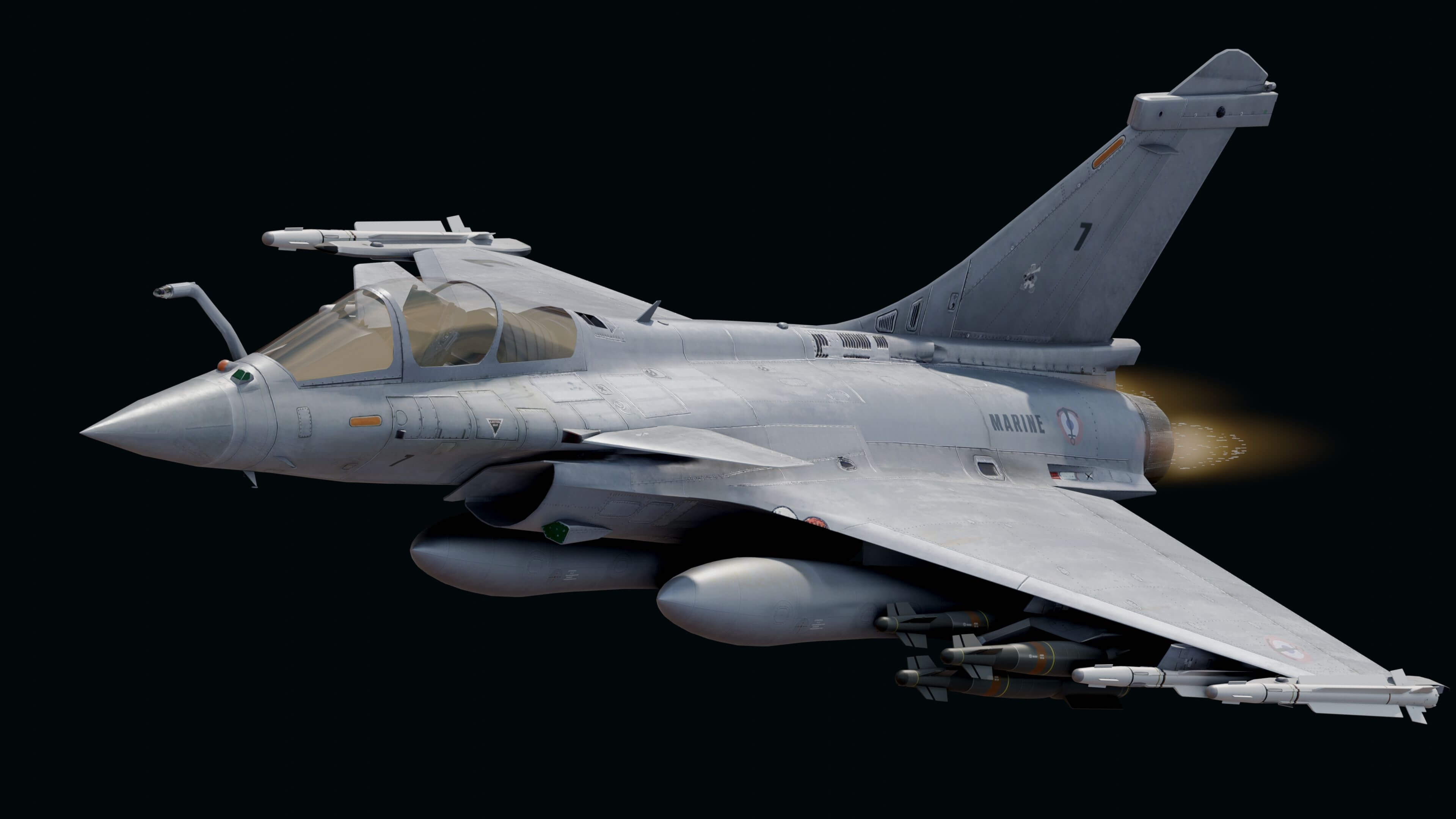 Dassault Rafale M - Rigged - High Resolution Cockpit 3D Model by Sirios-3D