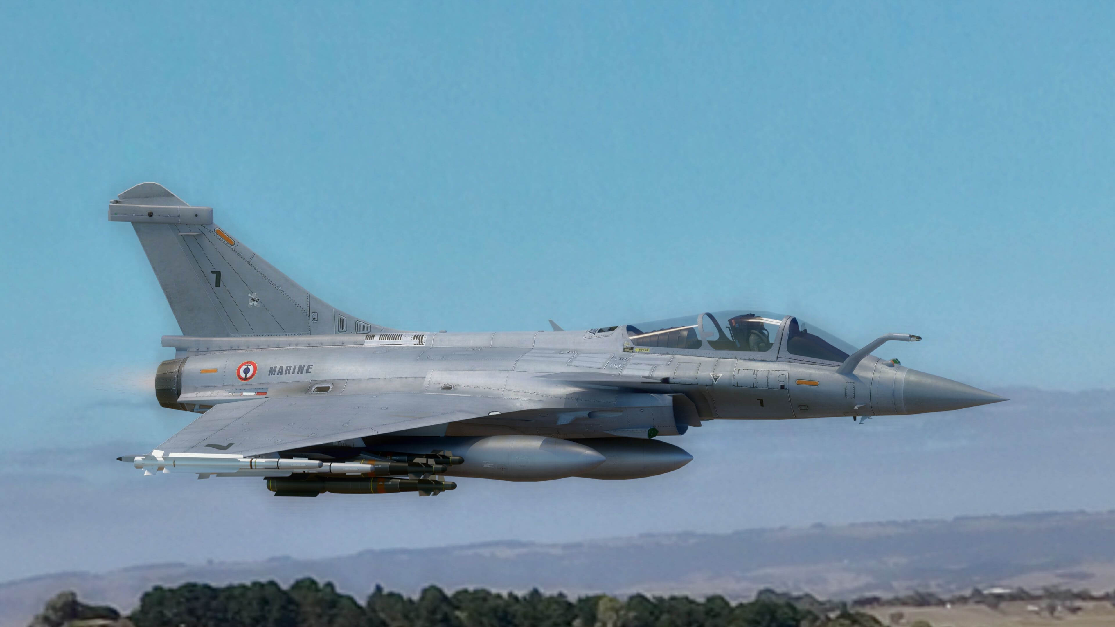 Dassault Rafale M - Rigged - High Resolution Cockpit 3D Model by Sirios-3D