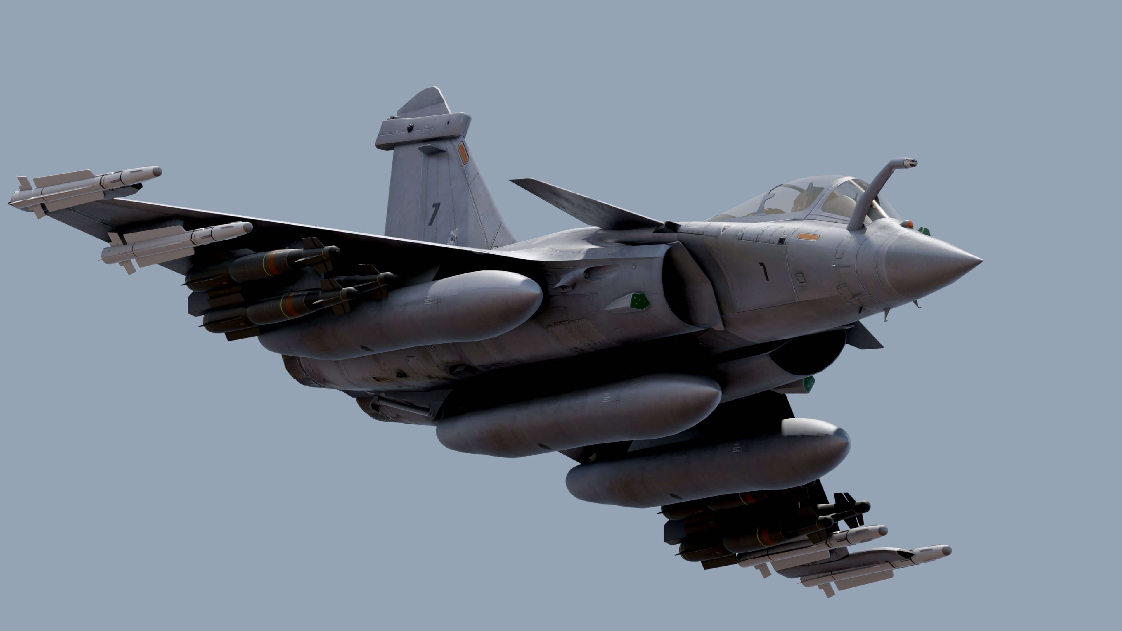 Dassault Rafale M - Rigged - High Resolution Cockpit 3D Model by Sirios-3D