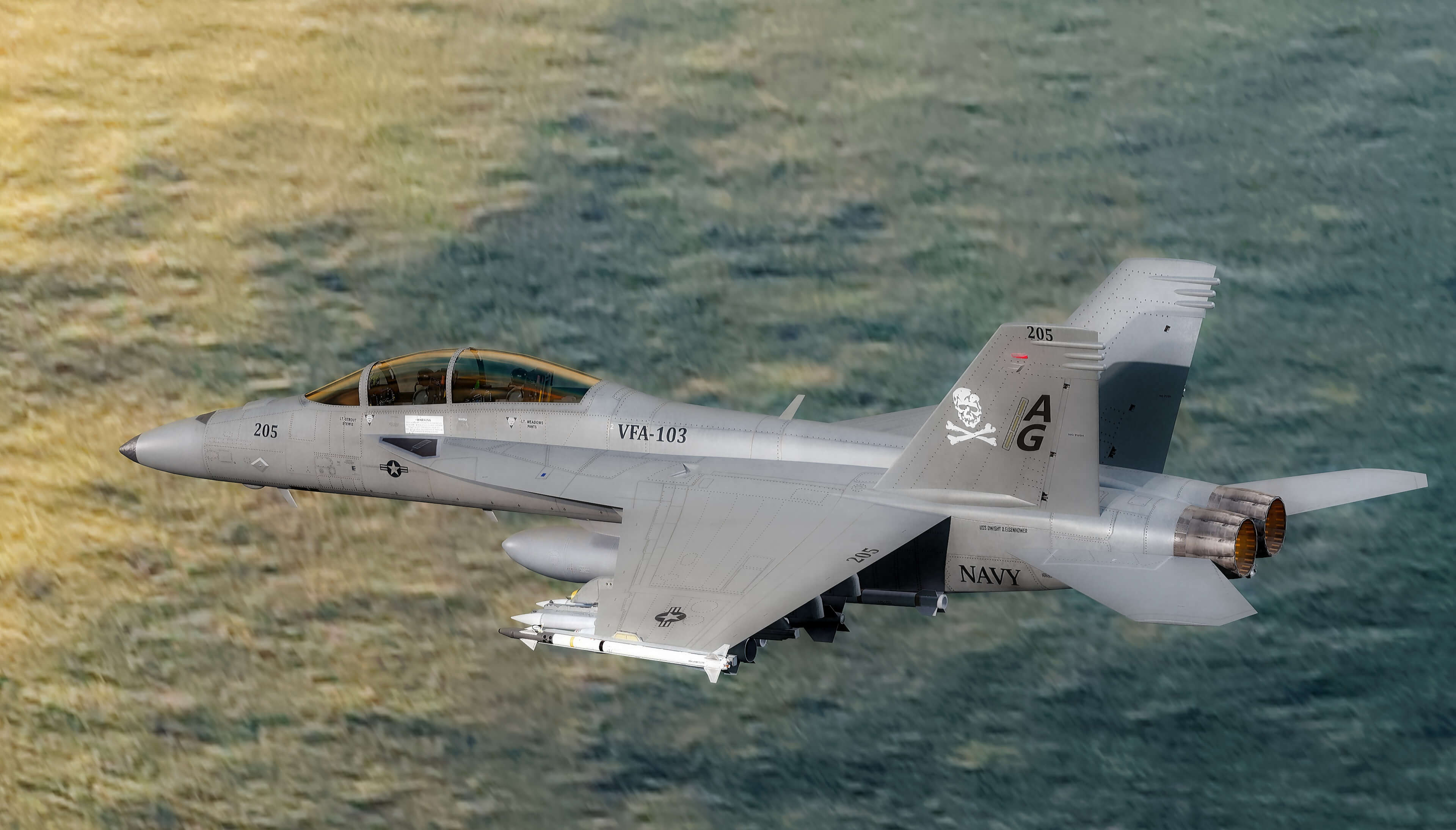 F18F Super Hornet-Rigged with Cockpit Changeable Decal-Text 3D Model by ...