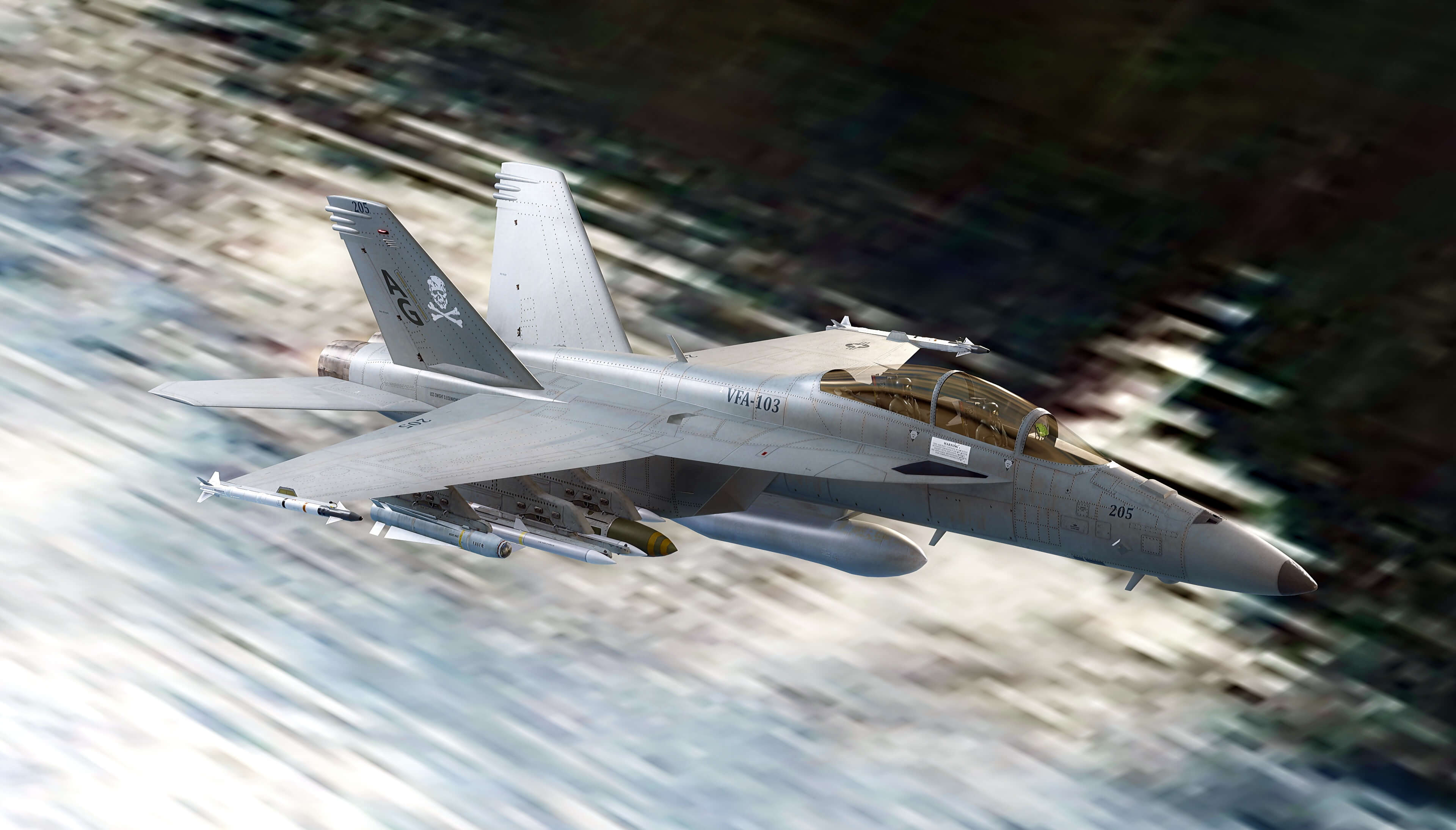 F18F Super Hornet-Rigged with Cockpit Changeable Decal-Text 3D Model by ...