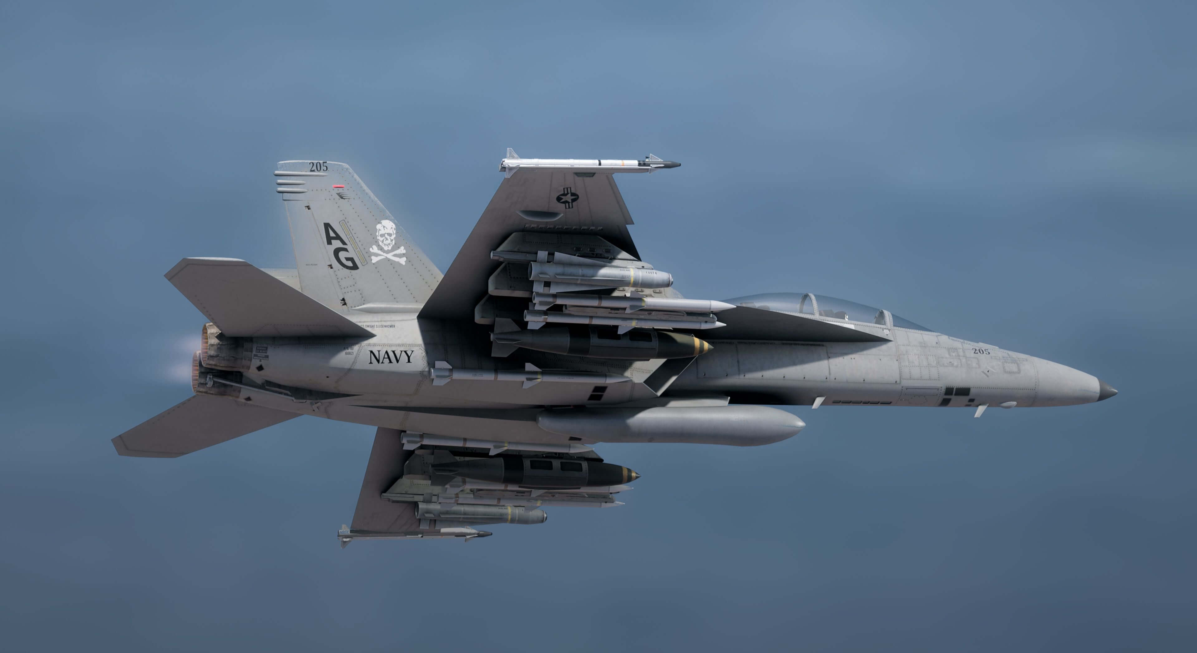 F18F Super Hornet-Rigged with Cockpit Changeable Decal-Text 3D Model by ...