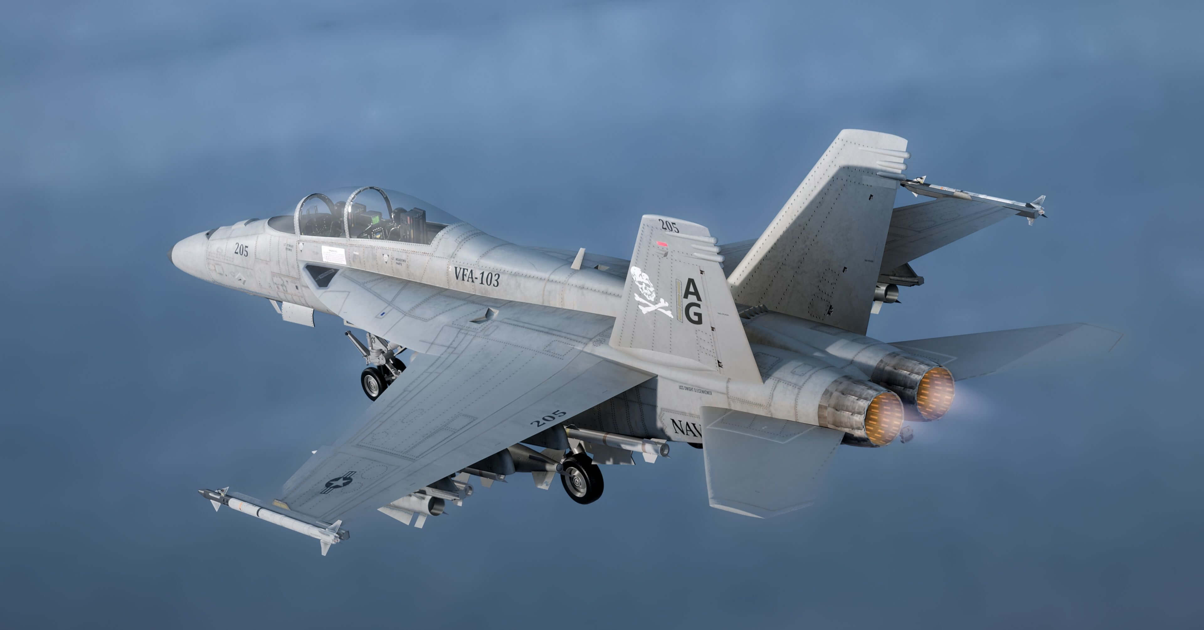 F18F Super Hornet-Rigged with Cockpit Changeable Decal-Text 3D Model by ...