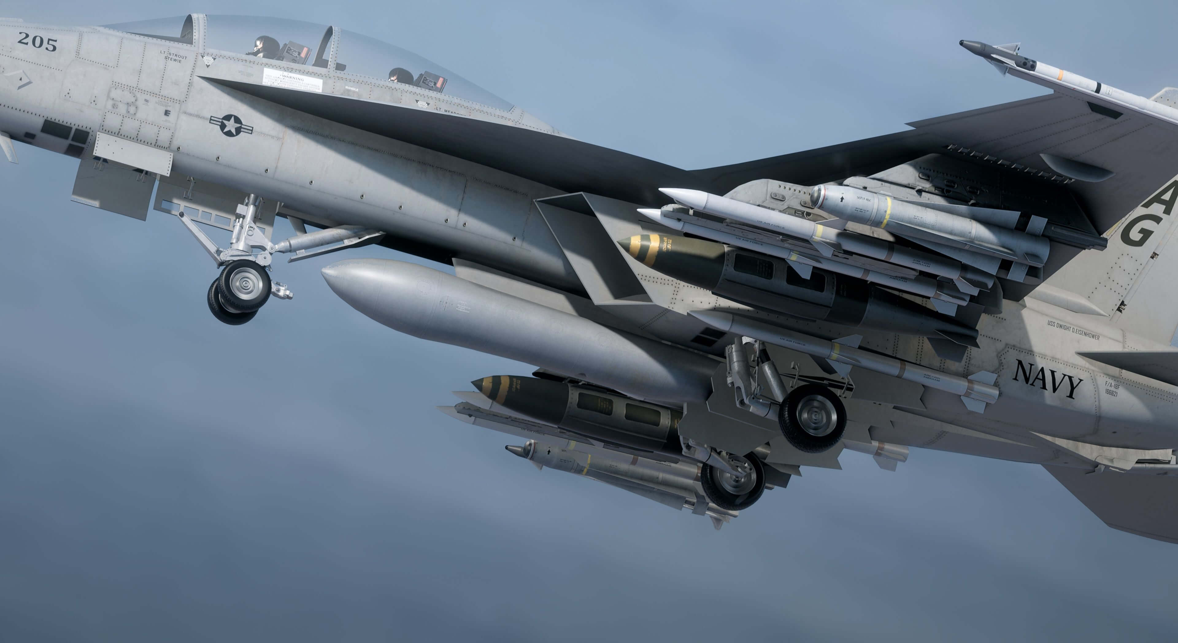 F18F Super Hornet-Rigged with Cockpit Changeable Decal-Text 3D Model by ...