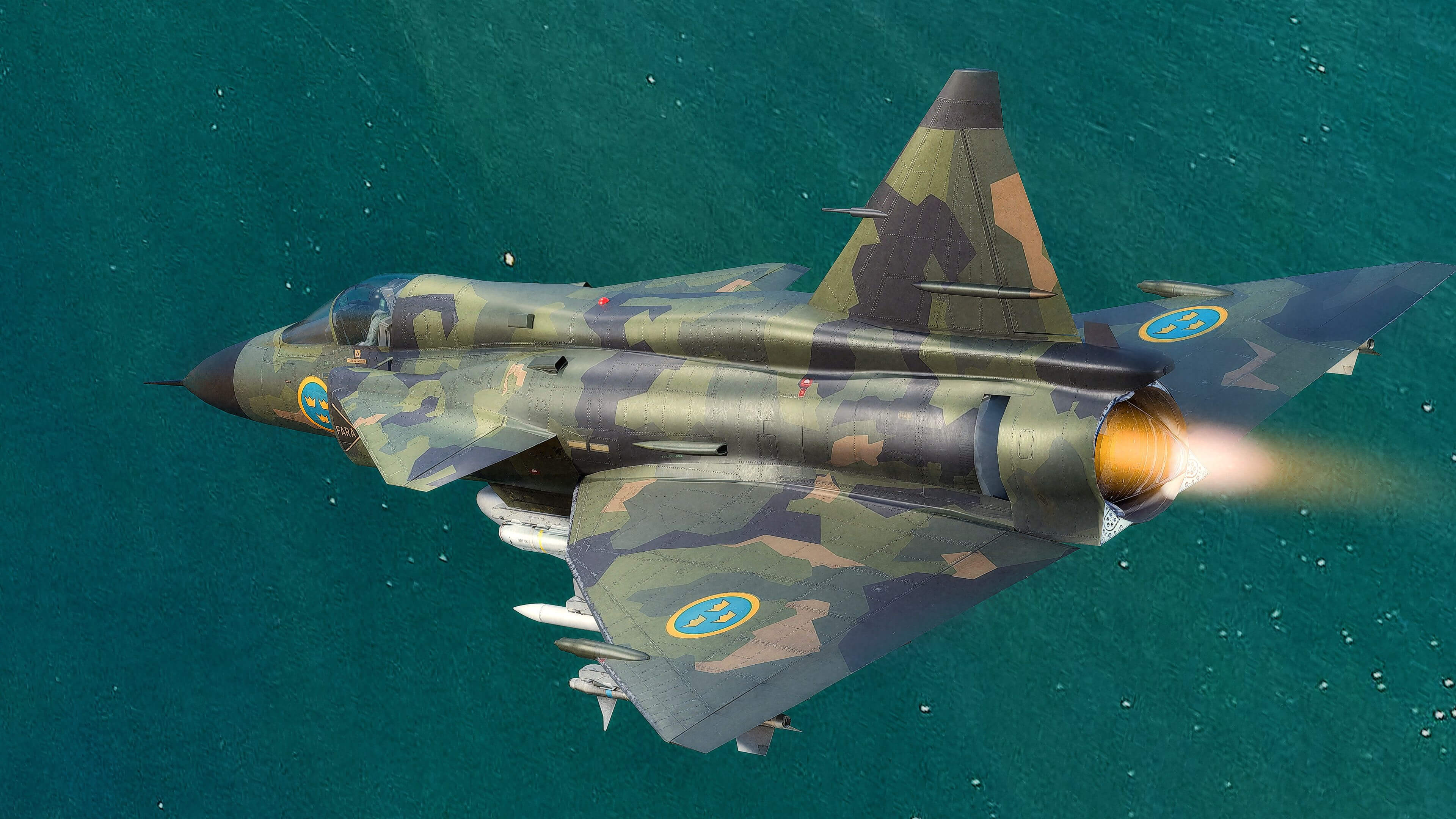 Saab 37 Viggen Forest-High Quality Cockpit-Fully Rigged 3D Model by ...