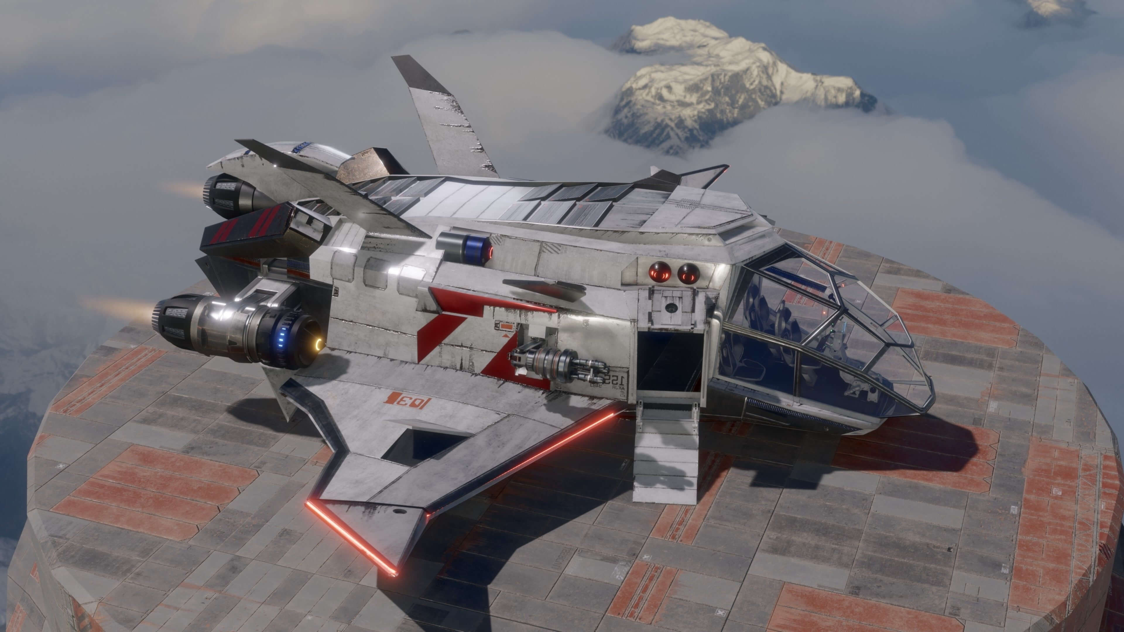 Space Ship - Rigged - Fully Textured - include inside 3D Model by Sirios-3D