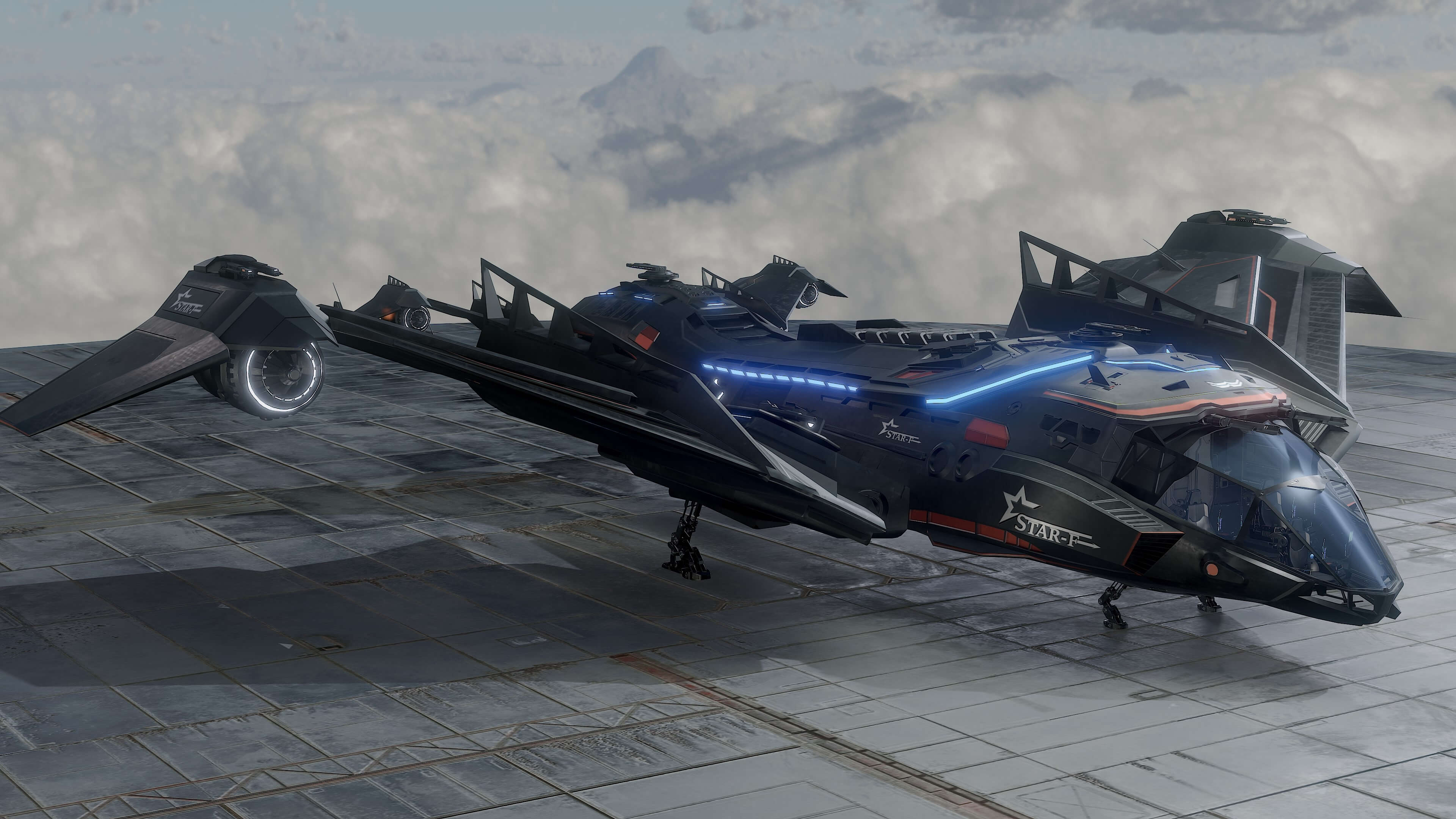 Star Fighter Rigged High Resolution Textured Include Inside - 3D Model ...