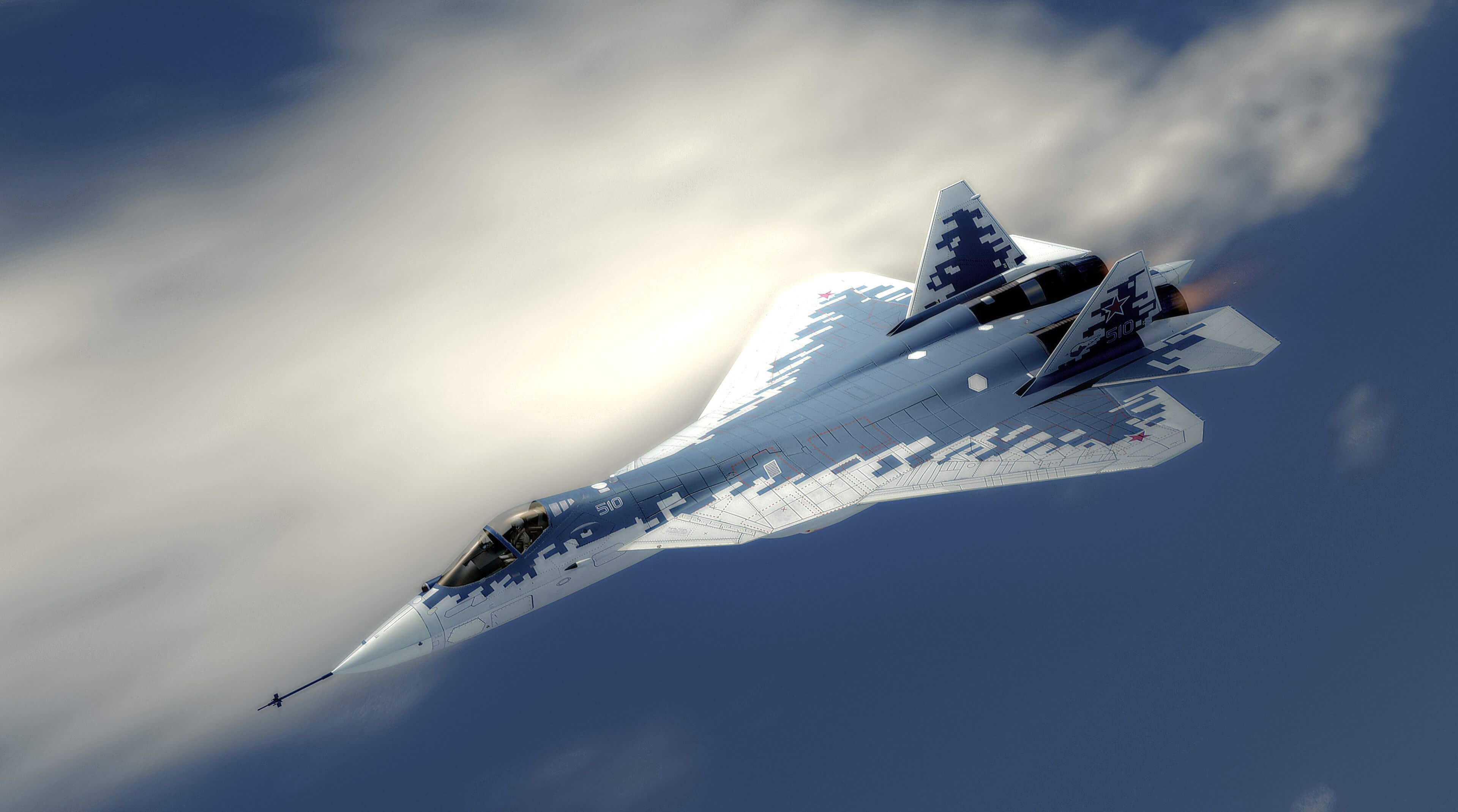 SU57 Felon-Topgun With Cocpit-Fully Rigged-High Res 3D Model by Sirios-3D