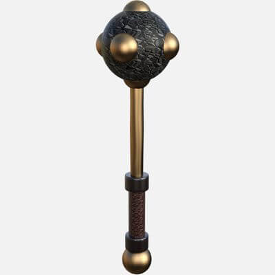 Uv Mapped Models | Weapons | Maces | RenderHub