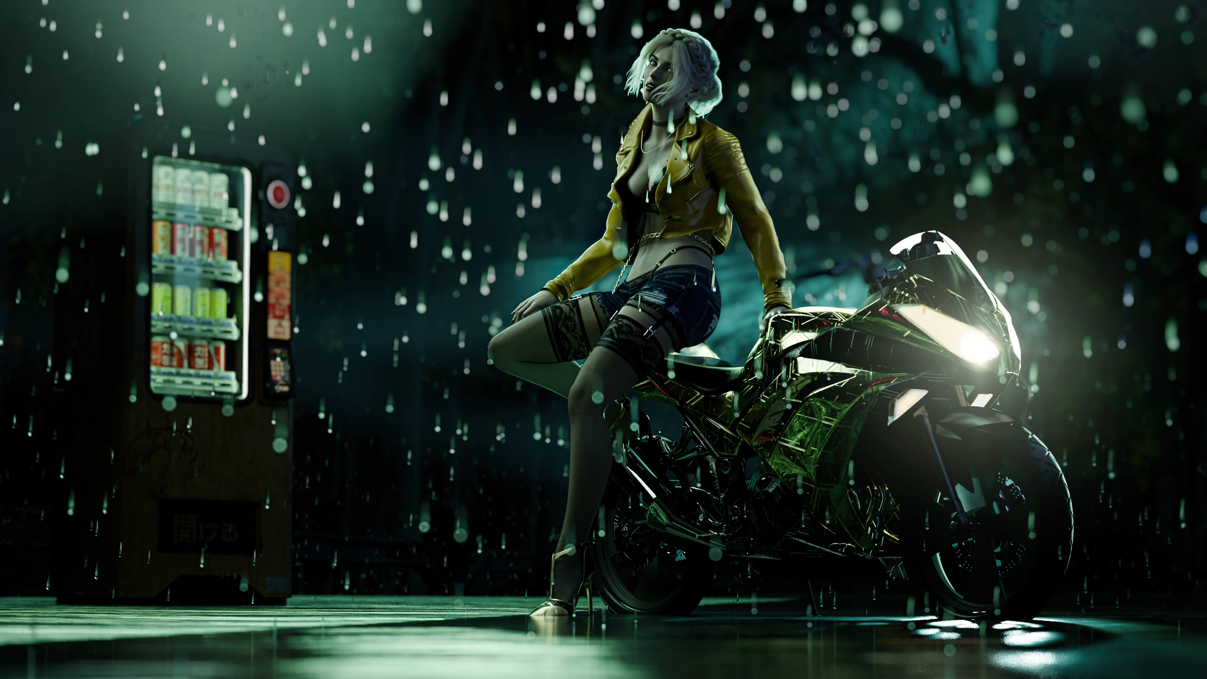 Night Ride 3D Render, Digital Art by Sisu123