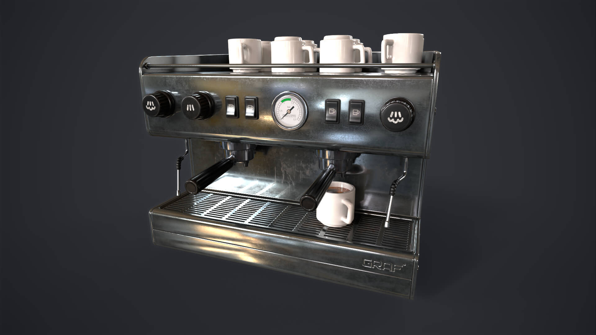 Coffee Machine - 3D Model by siup