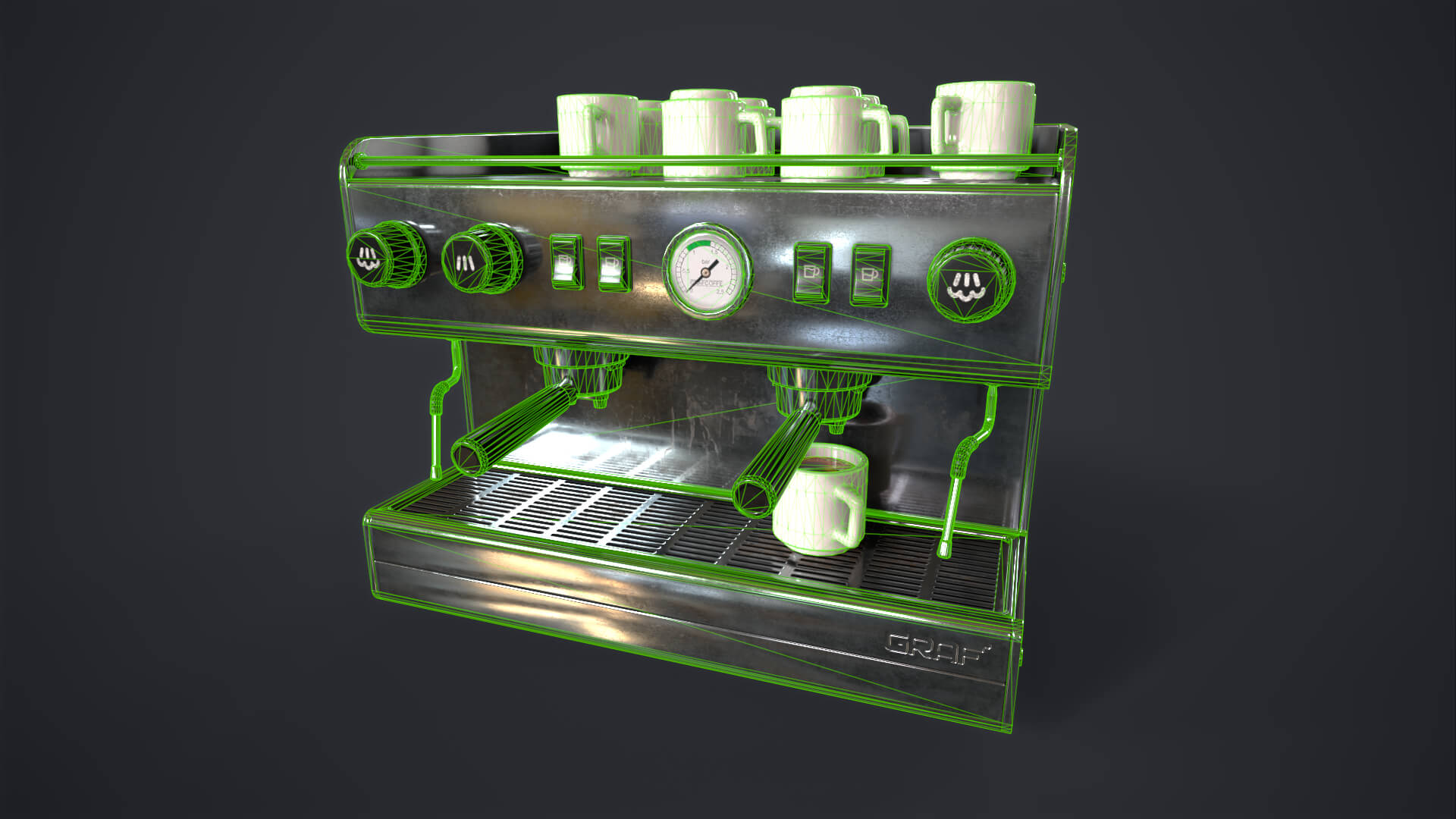 Coffee Machine - 3D Model by siup