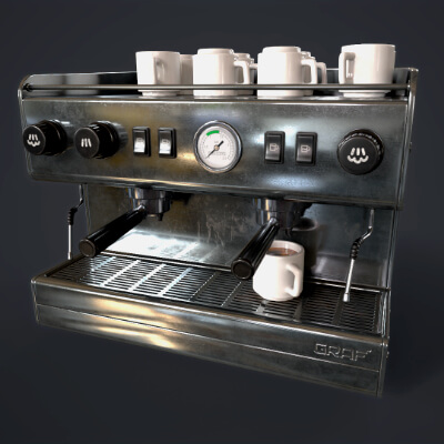 Coffee Machine - 3D Model by siup
