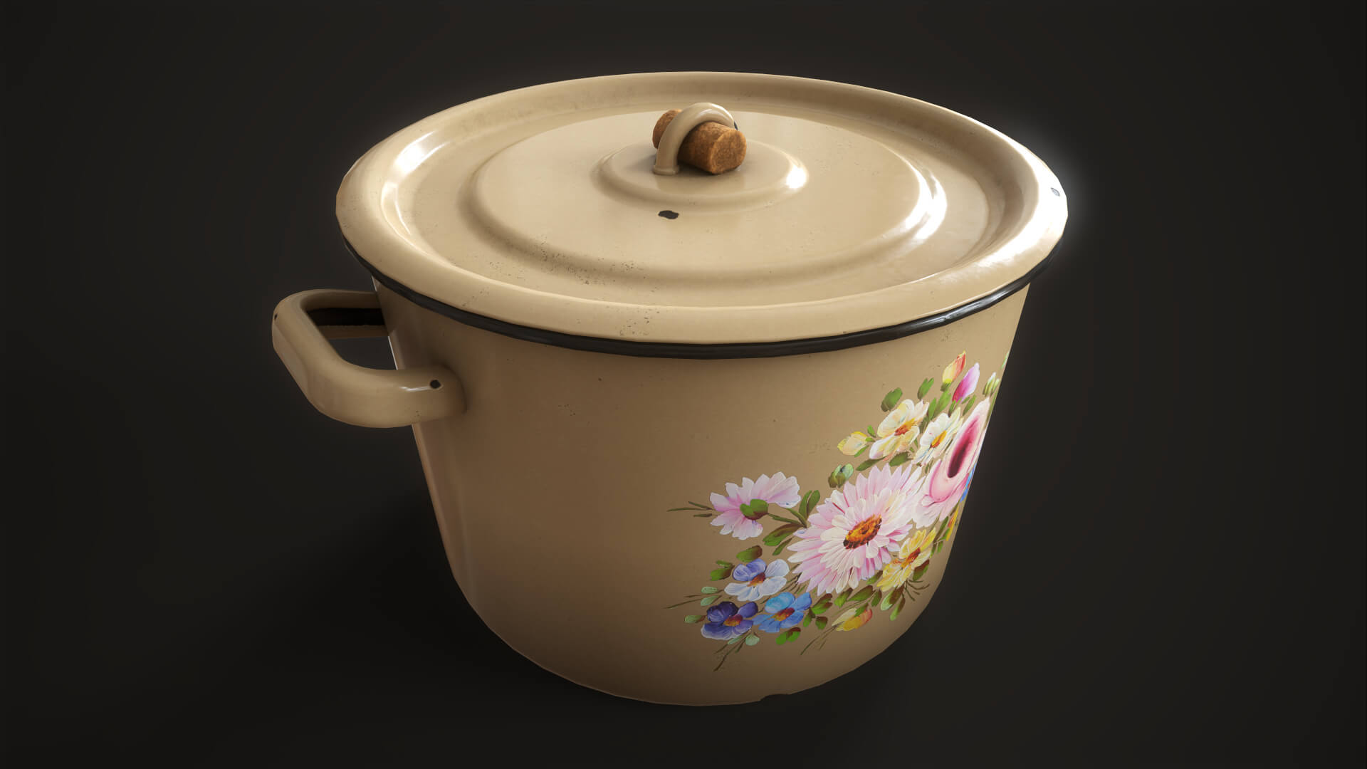 Enamel Tableware - 3D Model by siup