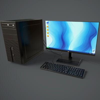 Modern Computer - 3D Model by siup