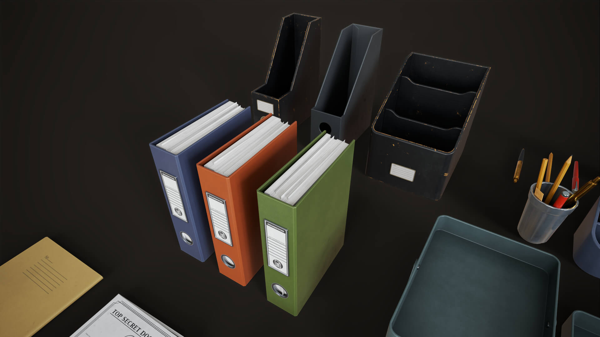 Office Assets Set - 3D Model by siup