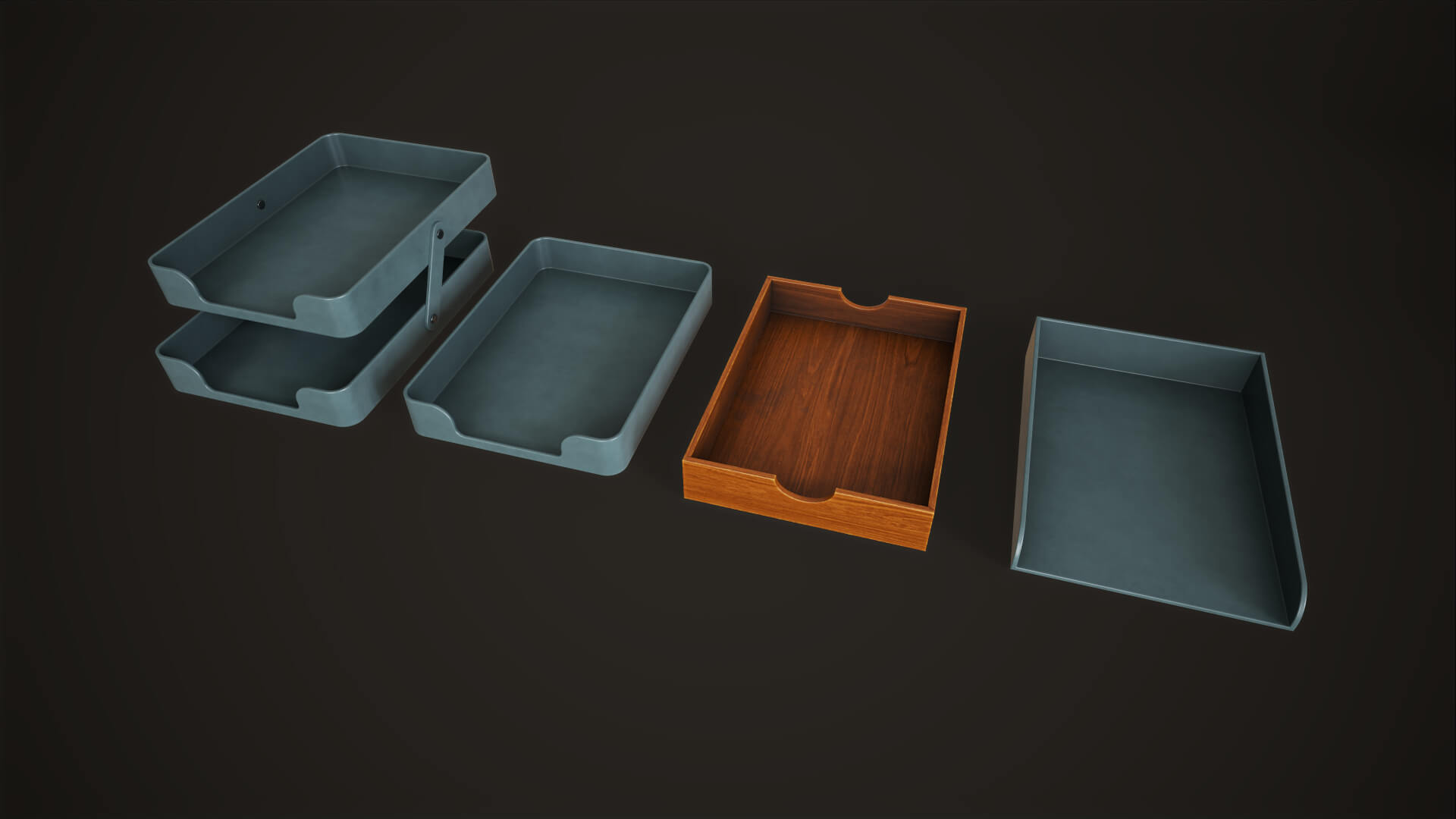 Office Assets Set - 3D Model by siup