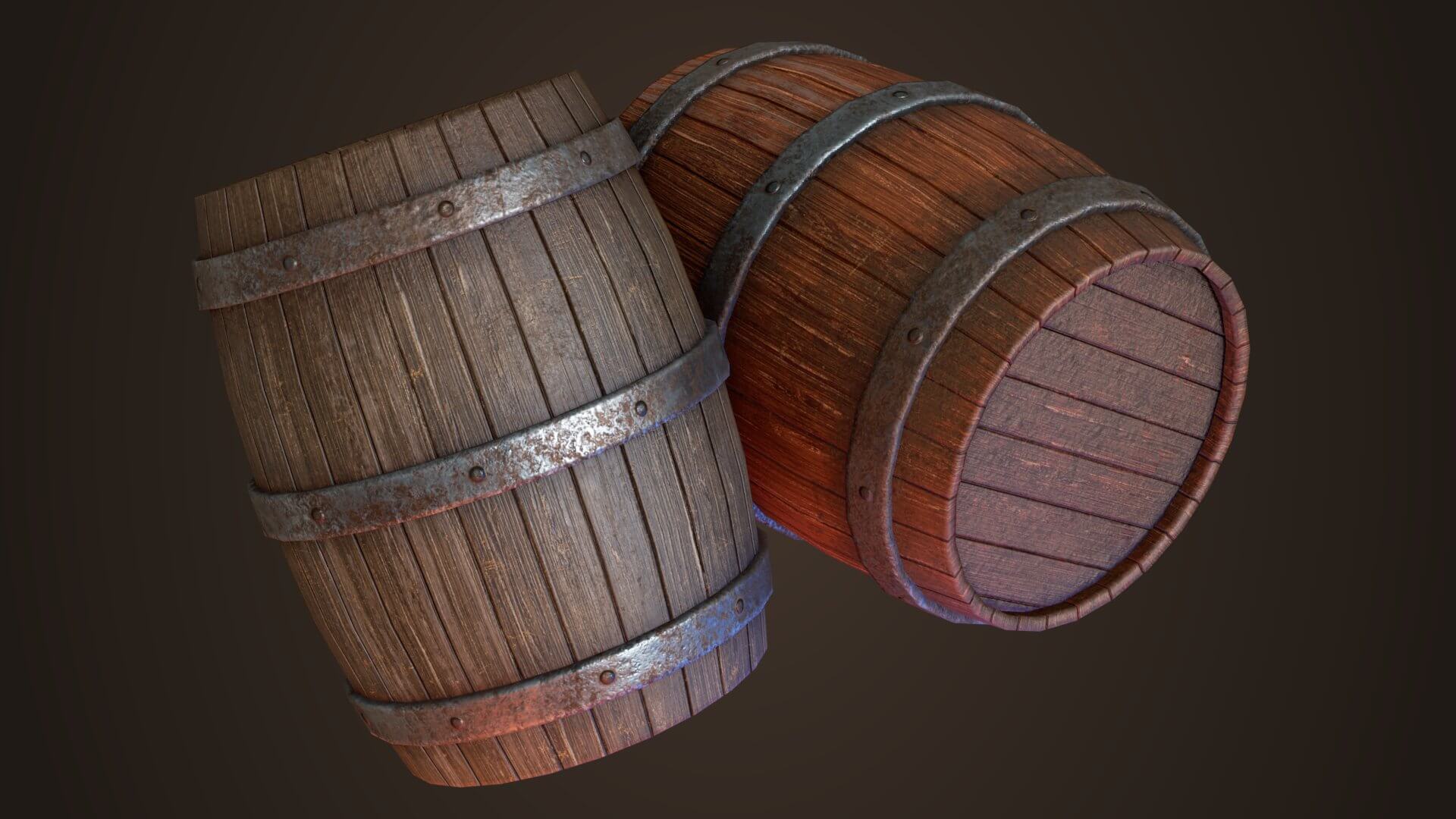 Old Barrel - Free 3D Model by siup
