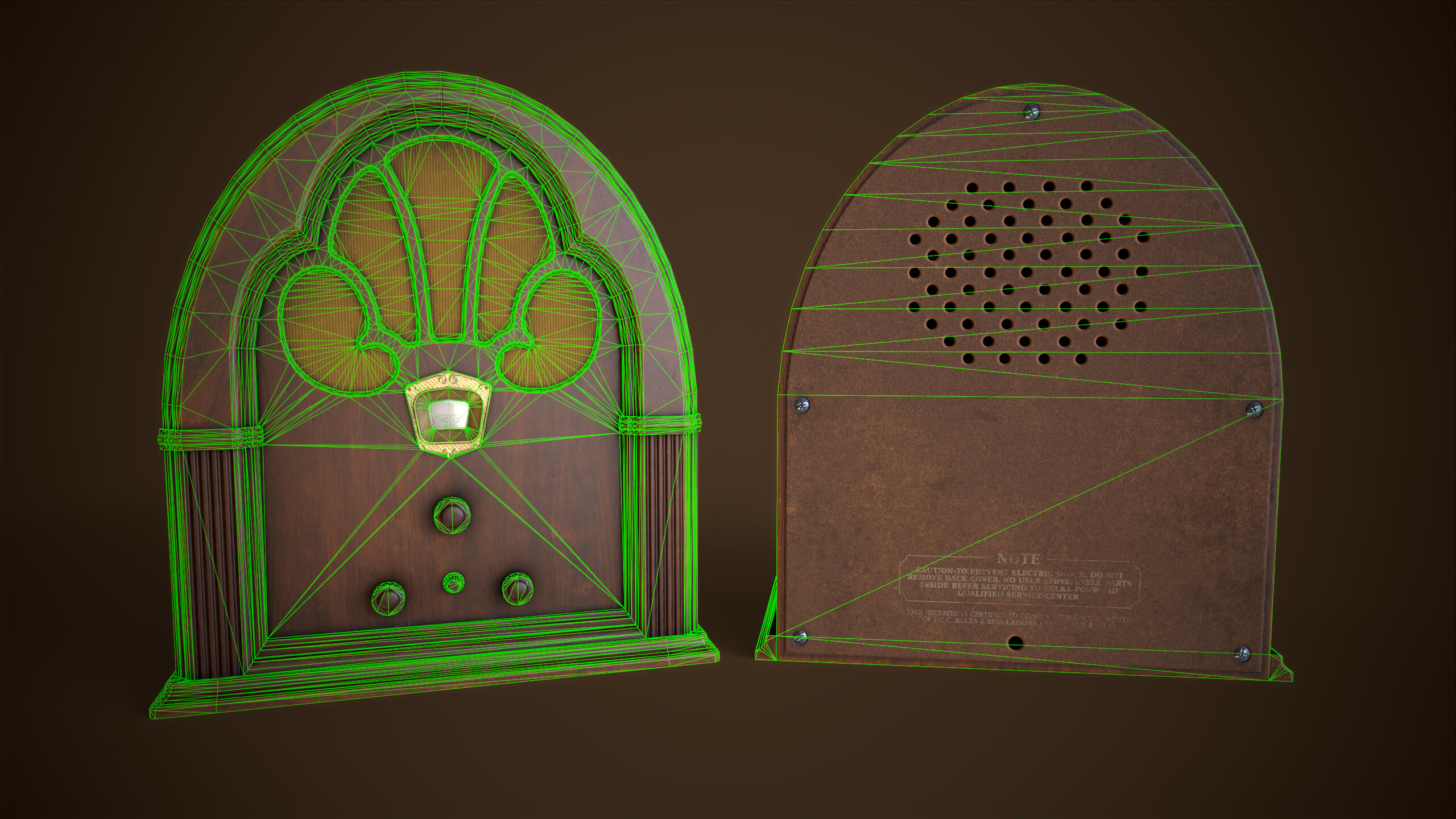 Old Radio 30s - 3D Model by siup