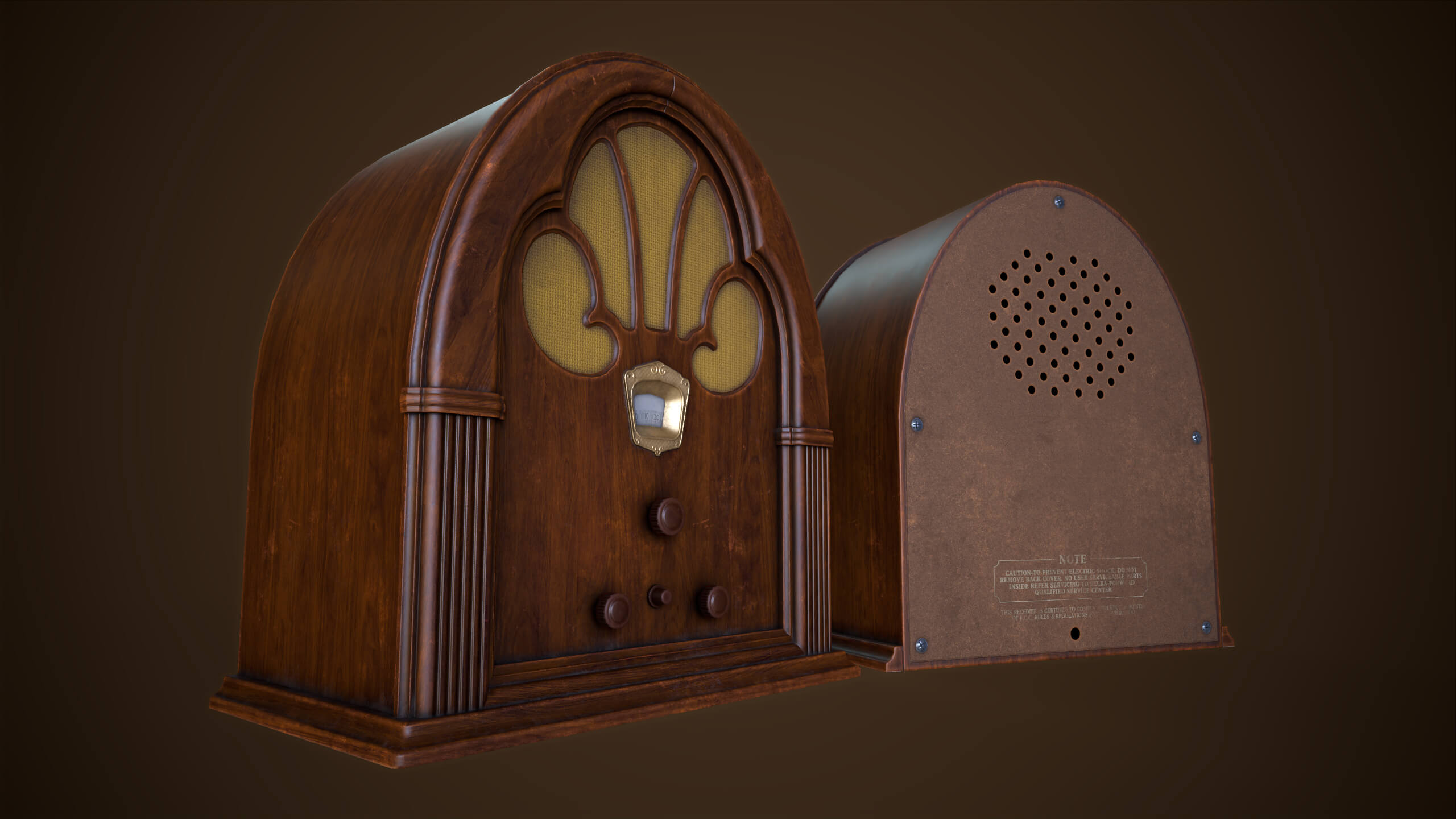 Old Radio 30s - 3D Model by siup